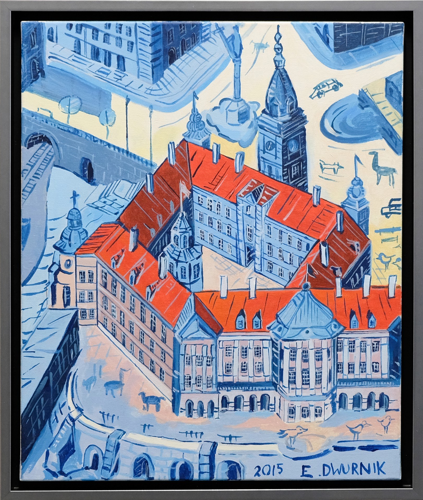 Edward Dwurnik, Plac zamkowy, 2015 - Aukcja internetowa / Licytacja online - Cena - OneBid