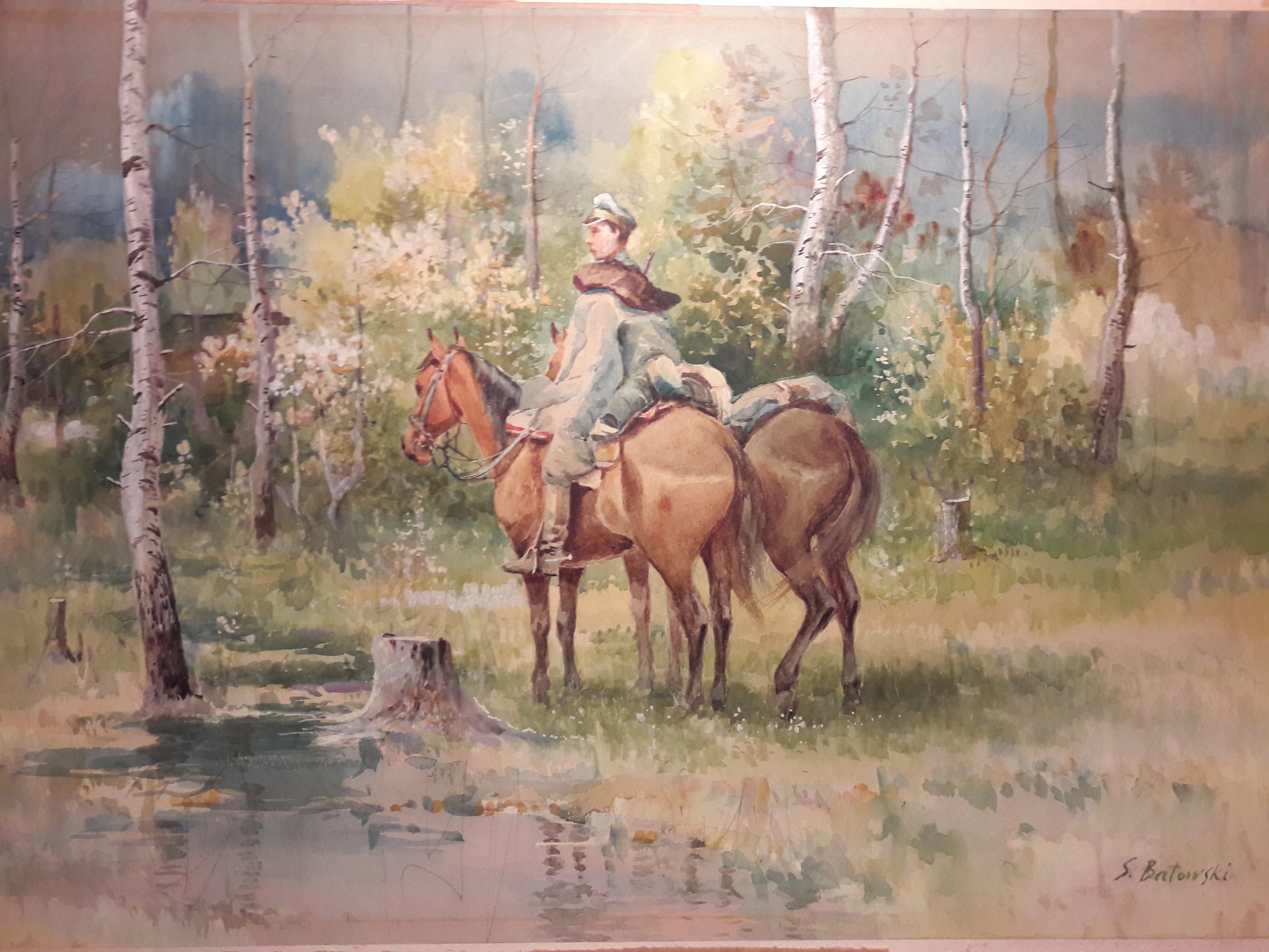 Stanisław Batowski – Kaczor, Patrol konny Legionistów - Aukcja ...