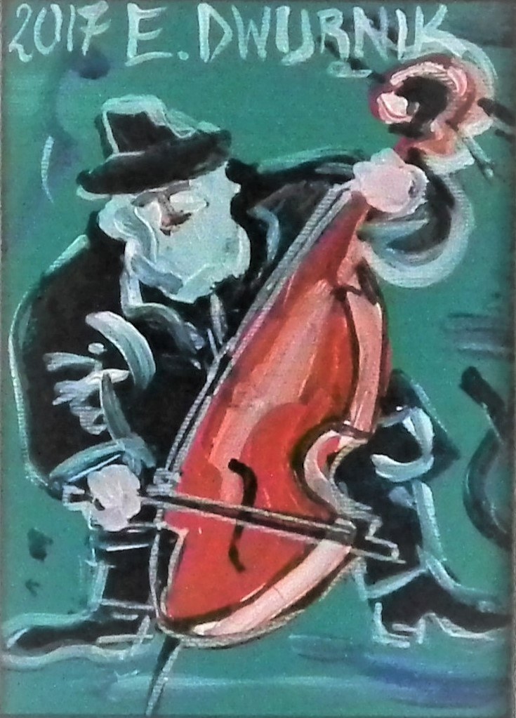 Edward Dwurnik(1942-2018),Kontrabasista,2017 - Aukcja internetowa / Licytacja online - Cena - OneBid