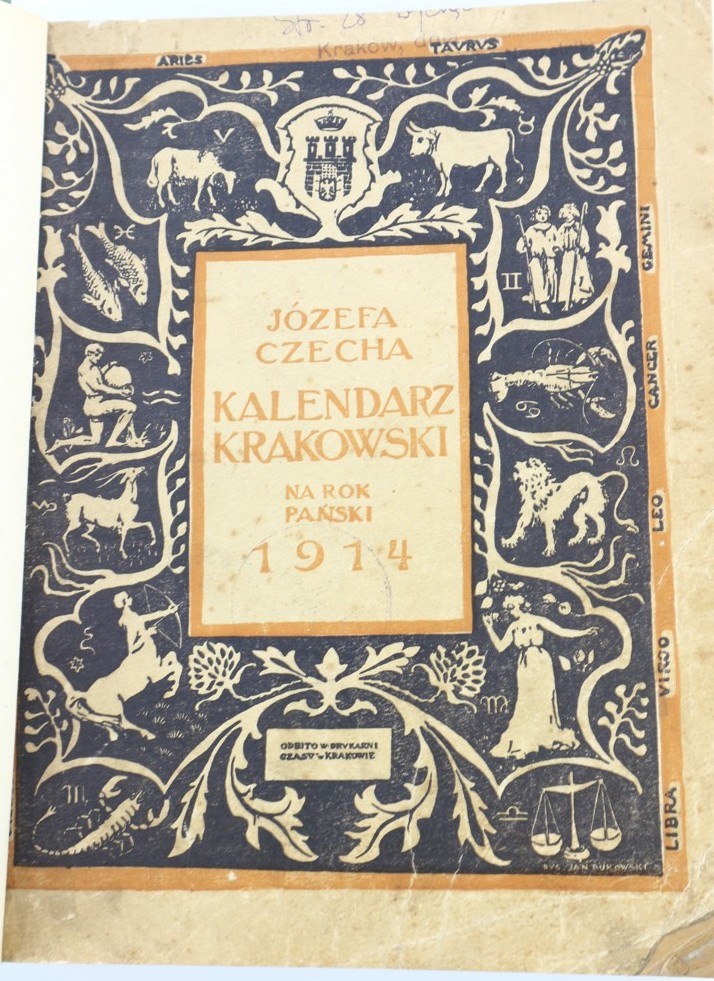 Kalendarz Krakowski Józefa Czecha. R. 83: 1914 - Aukcja internetowa ...