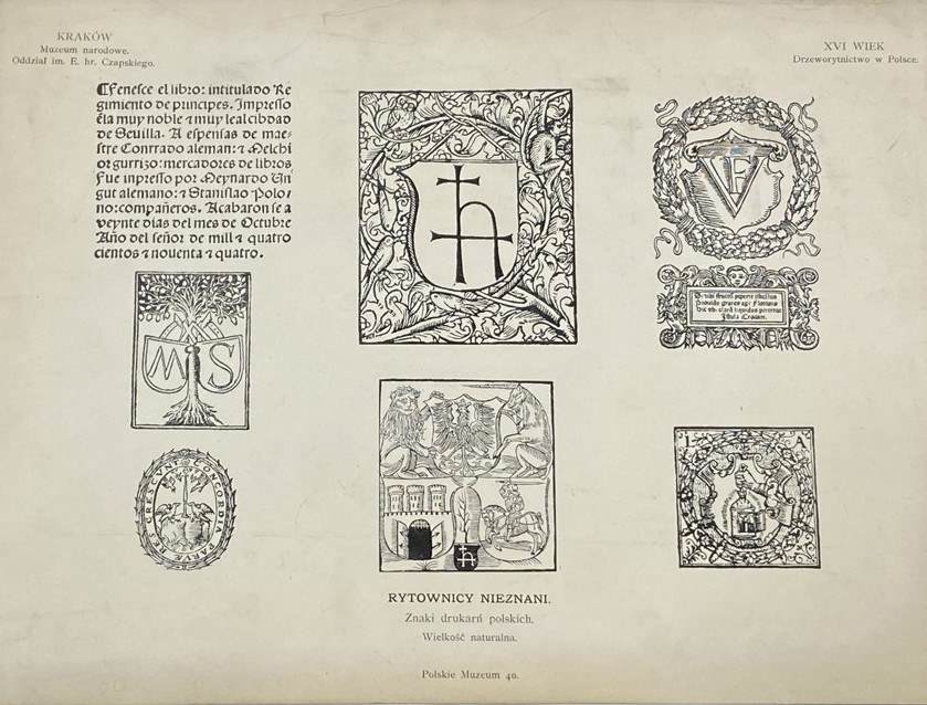 The board "Unknown engravers. Marks of Polish printing houses" - Online ...