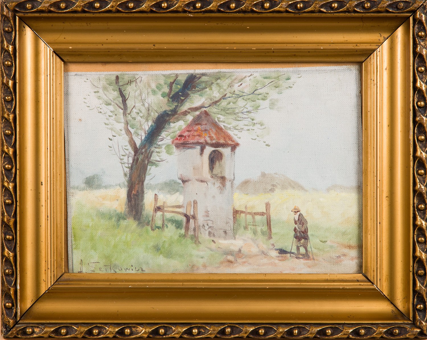 Adam SETKOWICZ (1876-1945), Przed kapliczką - Aukcja internetowa ...