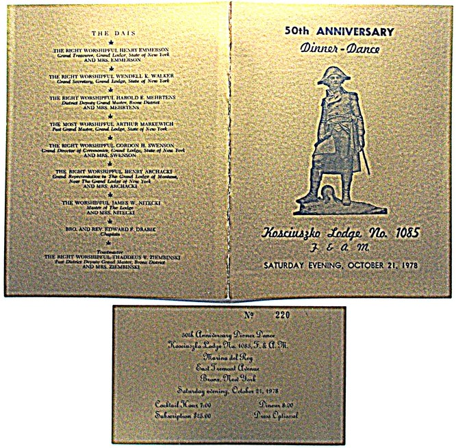 HISTORY of KOŚCIUSZKO LODGE. Ro. 1085 free and Accepted Masons and ...