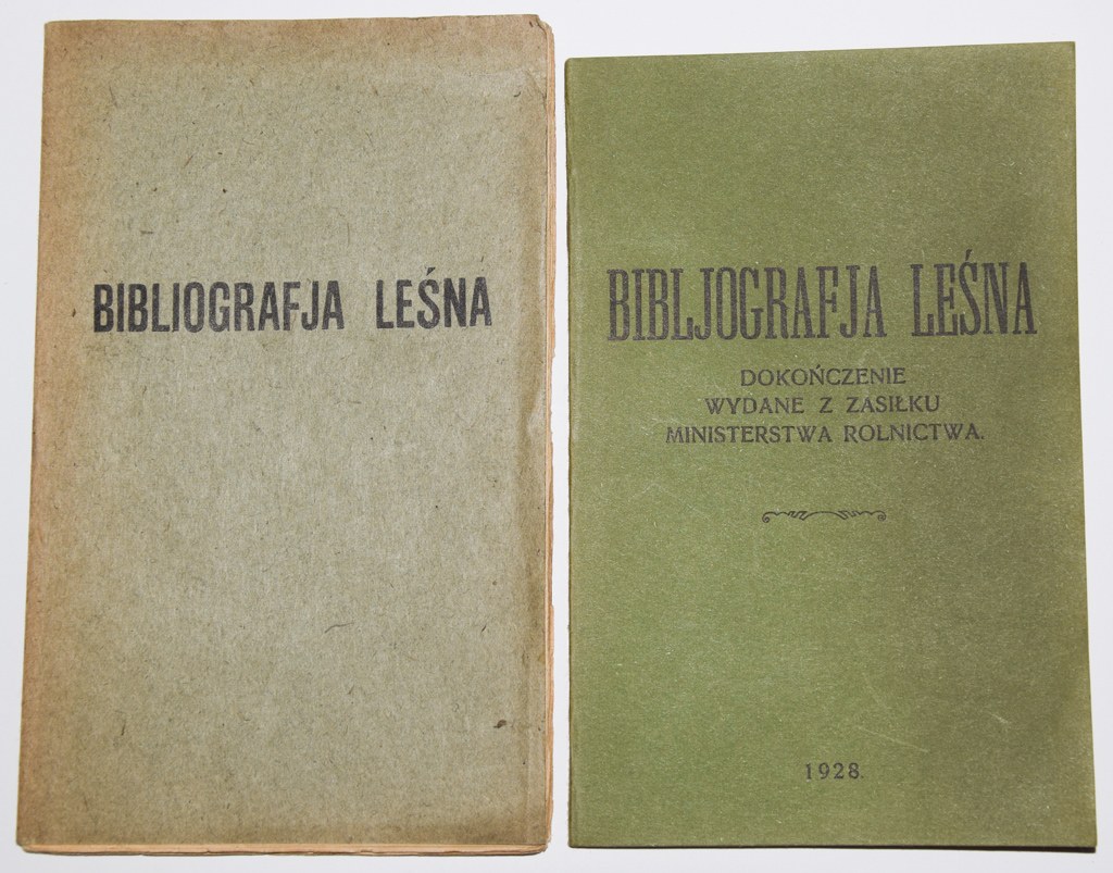 MIGDAŁ Edward, GROCHOWSKI Tadeusz - Bibliografja leśna i łowiecka ...