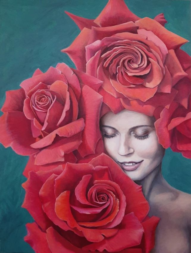 Olena Lytvynenko (ur. 1979 r., Moskwa), Rose Girl, 2021 r. - Aukcja ...