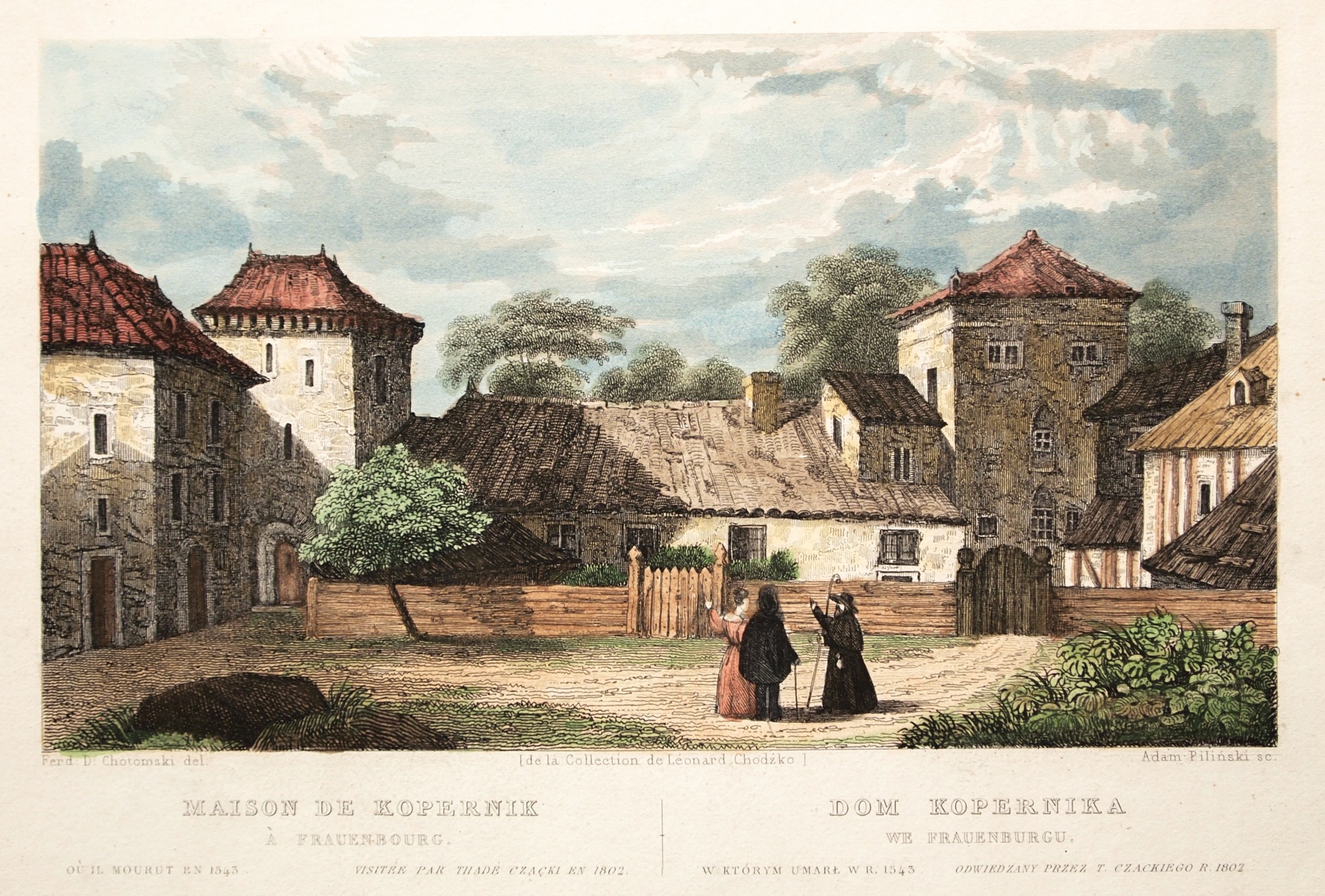 FROMBORK, Dom Kopernika, ryt. Adam Piliński, rys. Ferdynand Chotomski ...