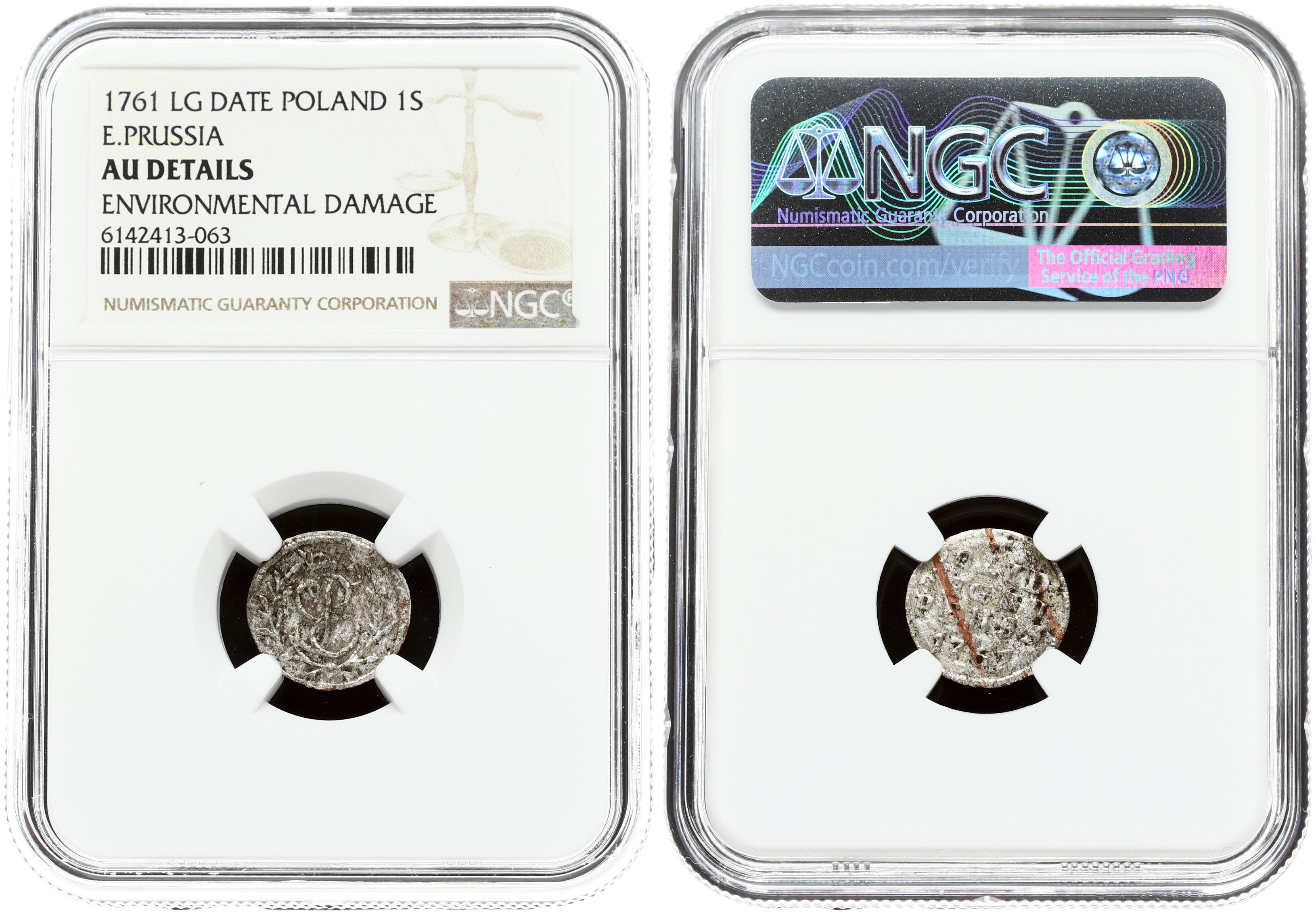 Russia For Prussia 1 Solidus 1761 Elizabeth (1741-1762). Obverse ...