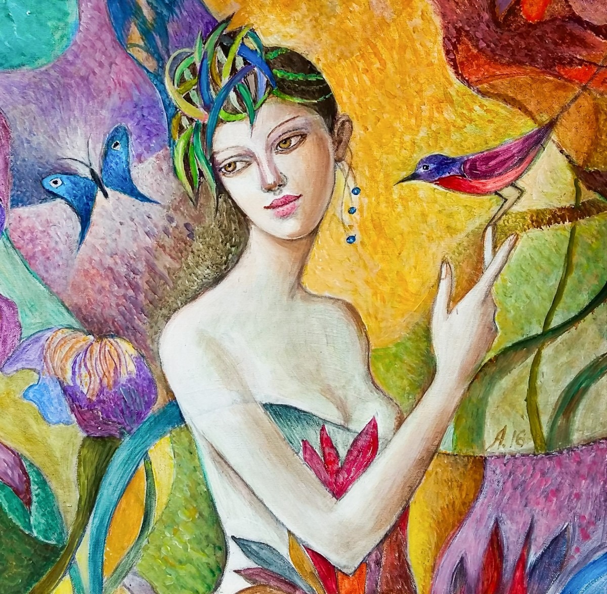 Agnieszka Korczak-Ostrowska, Dziewczyna z ptakiem, 2016 - Aukcja ... Agnieszka Korczak-Ostrowska, Dziewczyna z ptakiem, 2016 - Aukcja ...