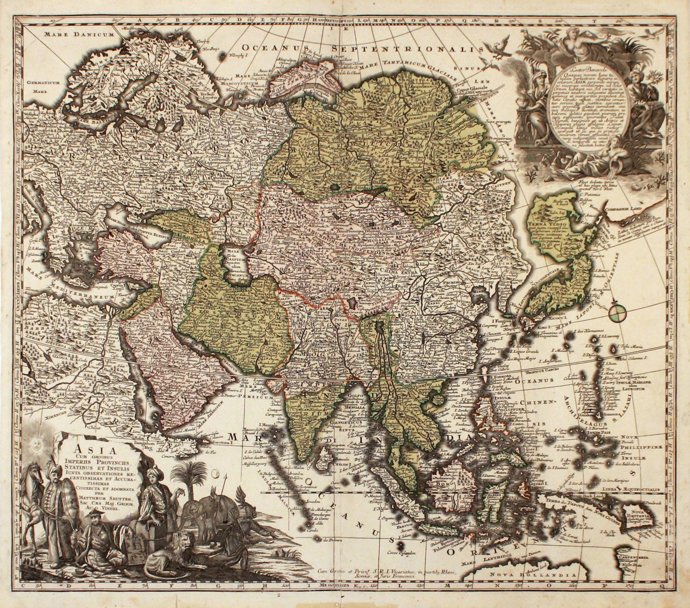 Mapa Azji Mapa Polityczna Azji Winyl Rozmiar A0 84,1 X 118,9 Cm