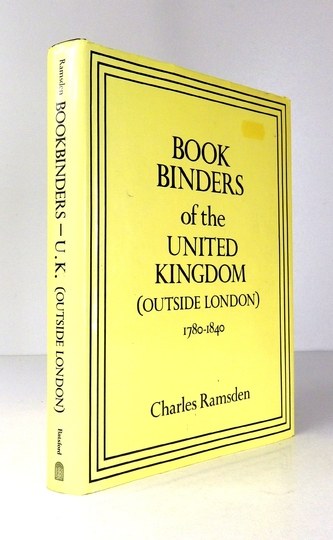 RAMSDEN Charles - Bookbinders of the United Kingdom (outside London ...