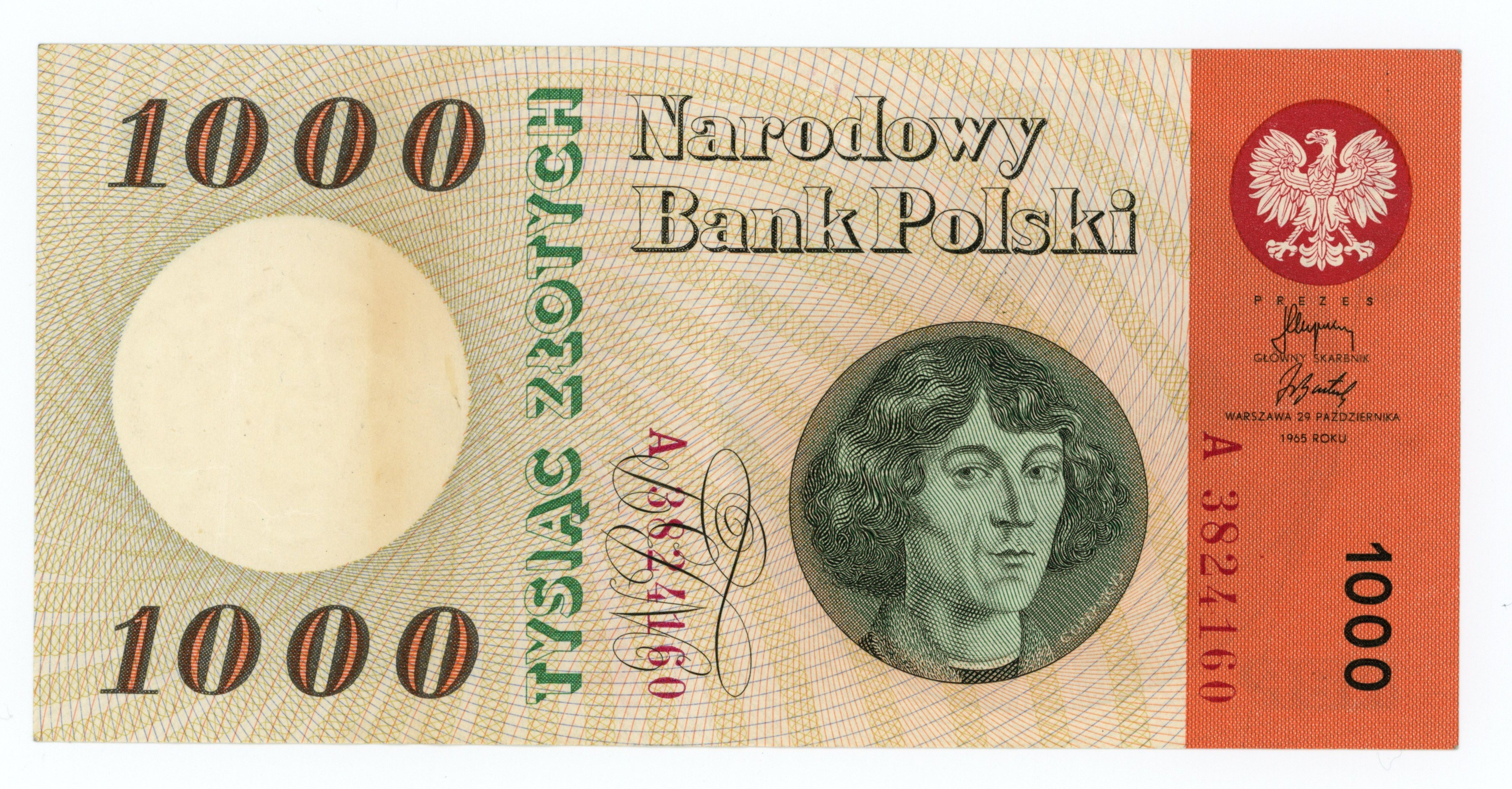 1000 zloty 1965 - Series A - Online auction / Online bidding - Price ...