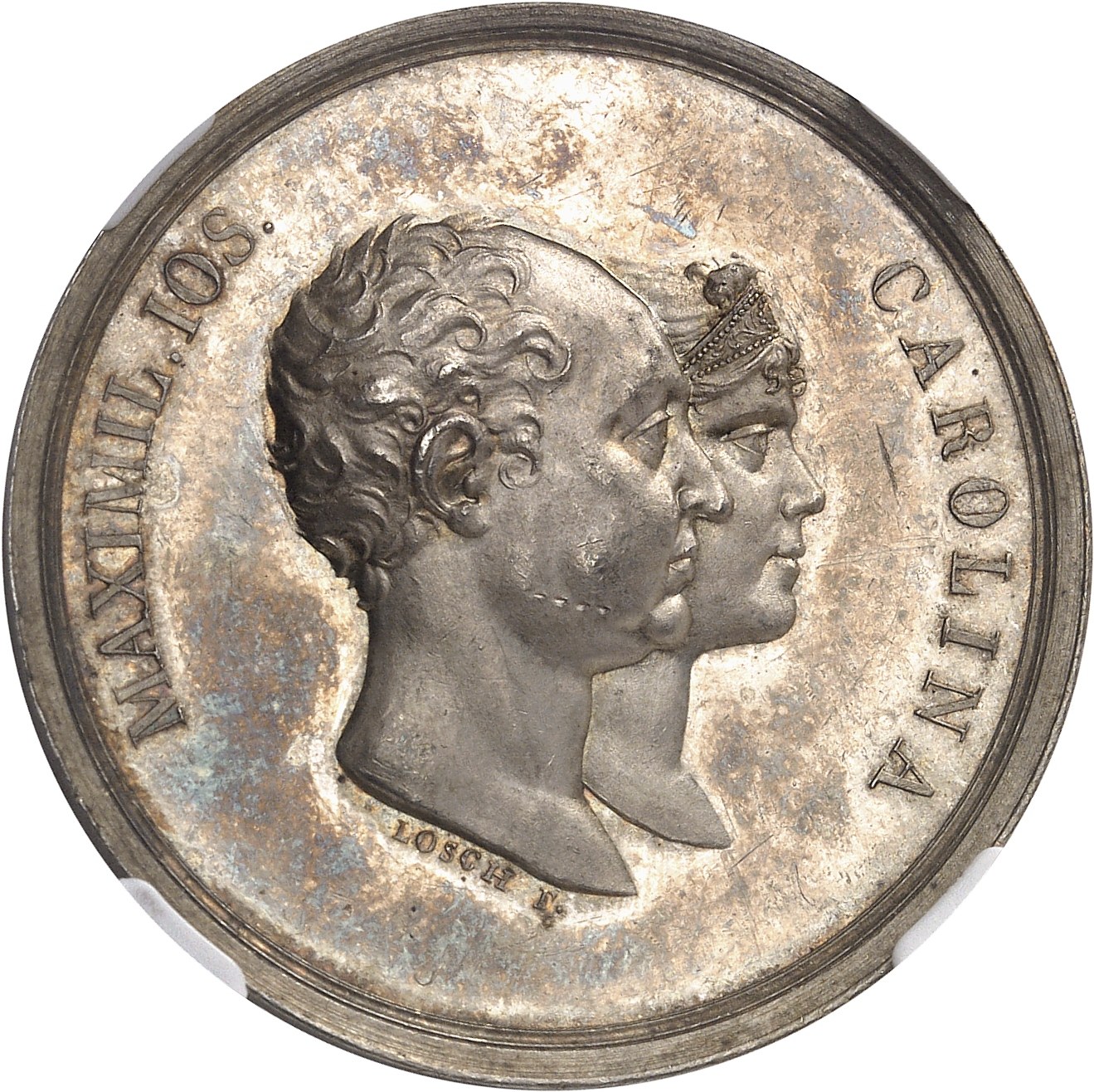Bavičre, Maximilien I (IV) Joseph (1799-1806-1825). Médaille, visite de ...