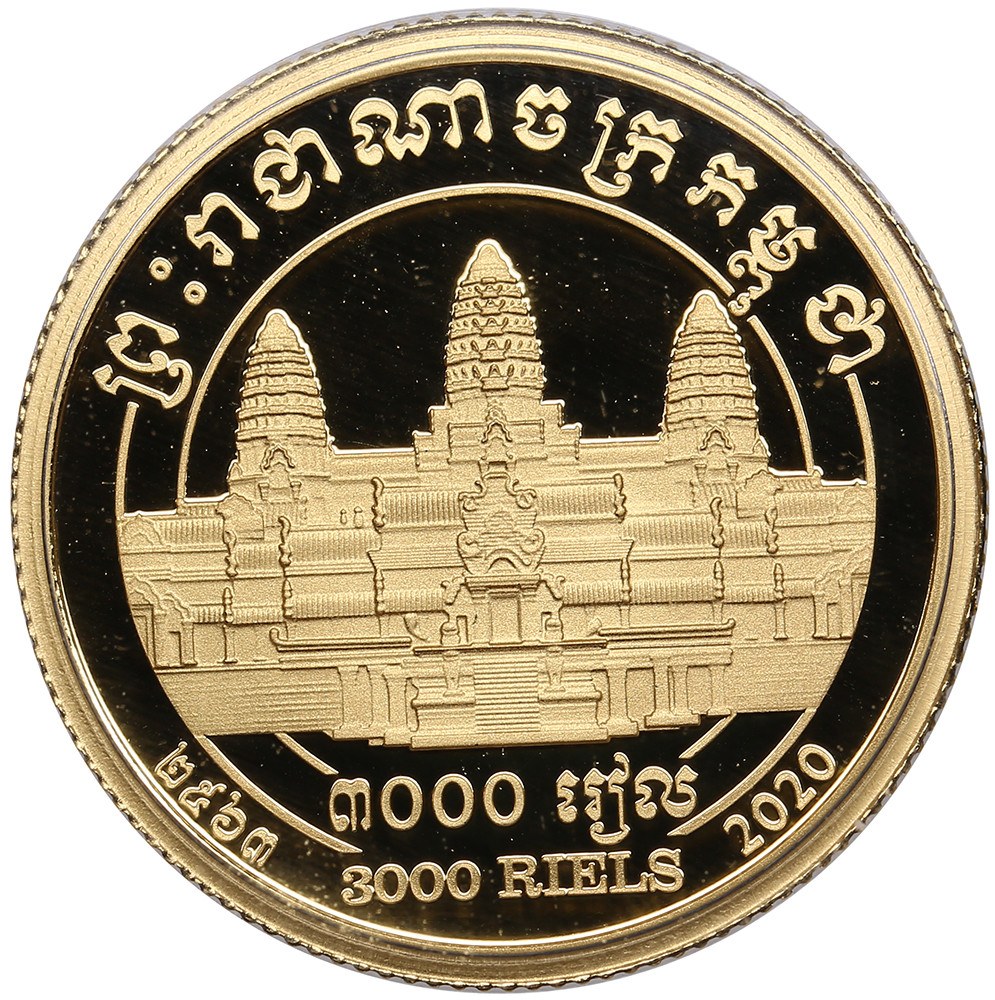 Cambodia 3000 riels 2020 - The Countdown to Tokyo - Aukcja internetowa ...