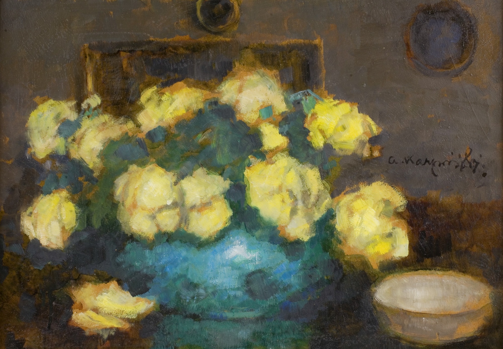 Alfons Karpiński (1875-1961), Żółte róże - Aukcja internetowa ...
