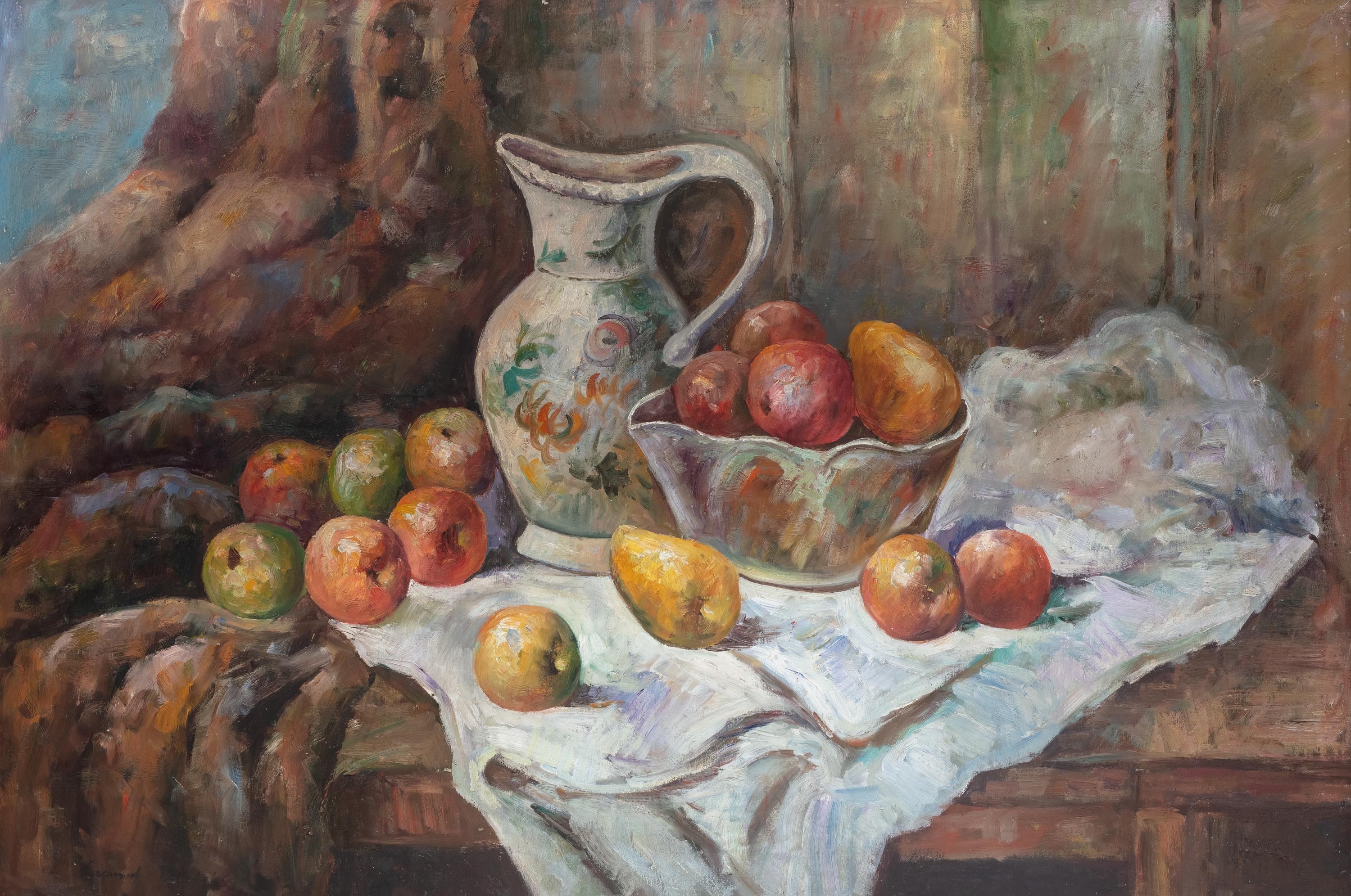 Leonard Pękalski (1896-1944), Martwa natura z jabłkami ...