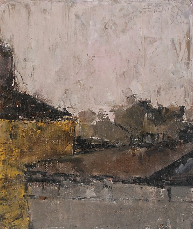 Jacek SIENICKI (1928-2000), Widok z okna, 1998 - Aukcja internetowa ...