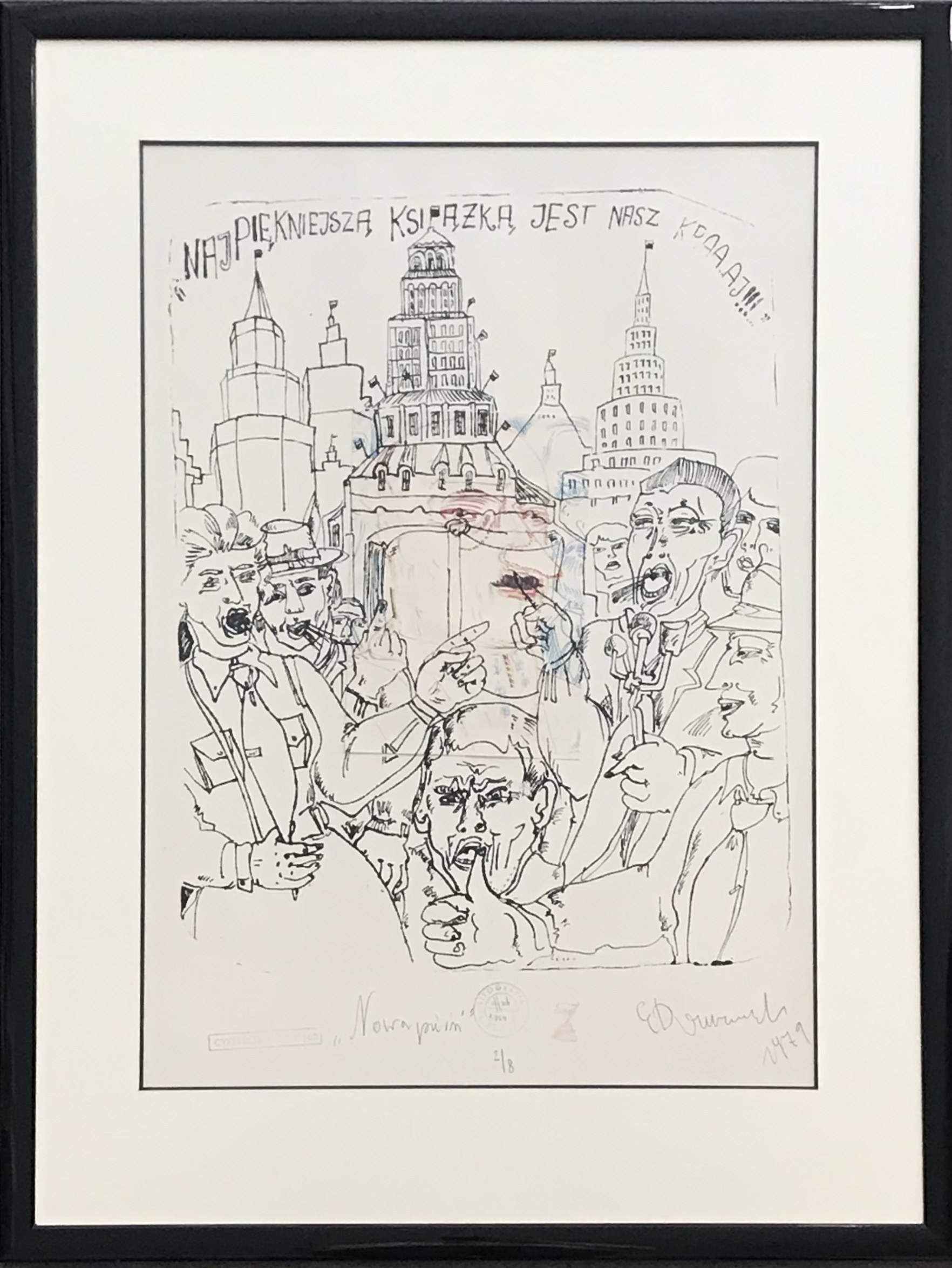 EDWARD DWURNIK, (1943 Radzymin-2018 Warszawa), Najpiękniejszą książką jest nasz kraaaj ...