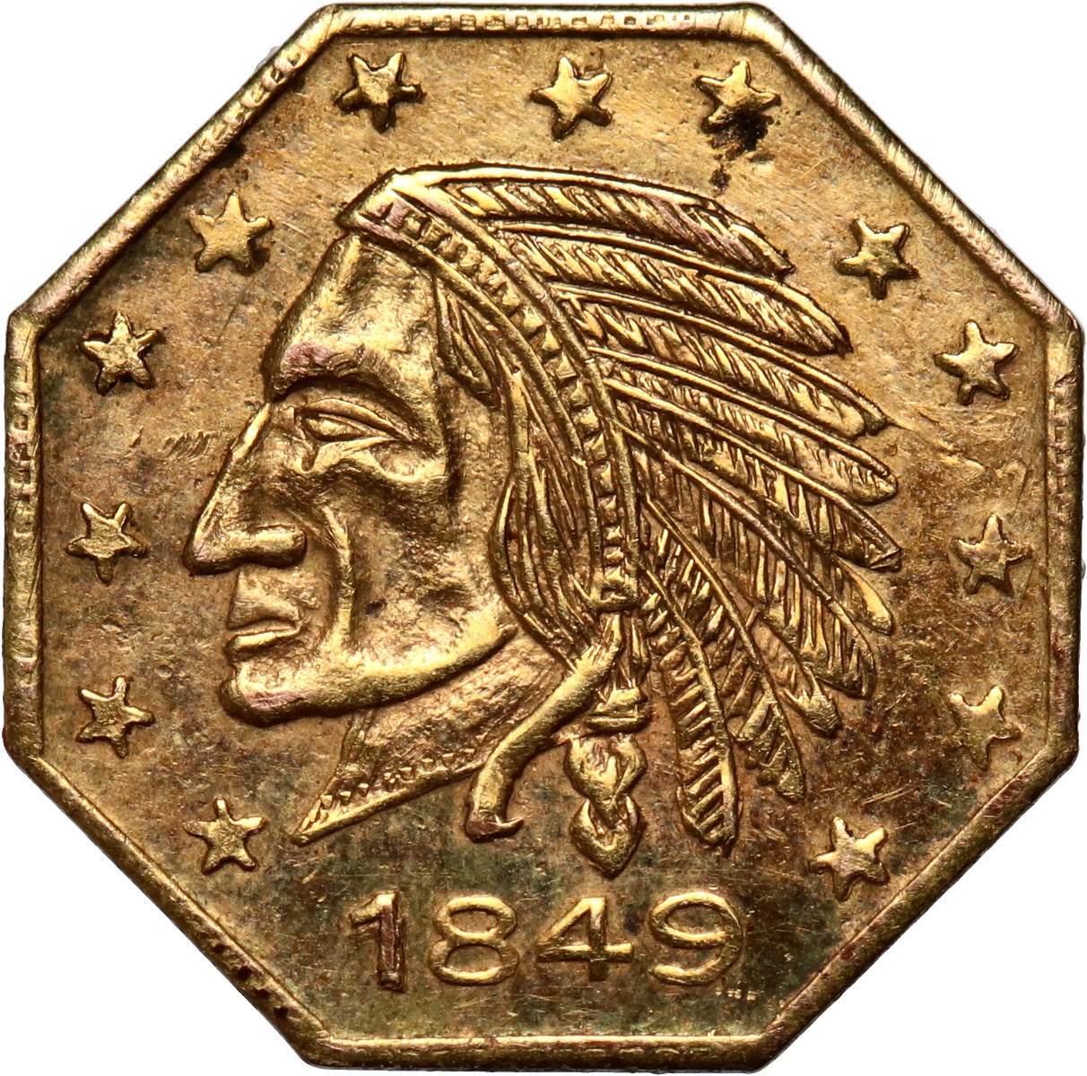 Stany Zjednoczone Ameryki, token 1849, California Gold - Aukcja ...
