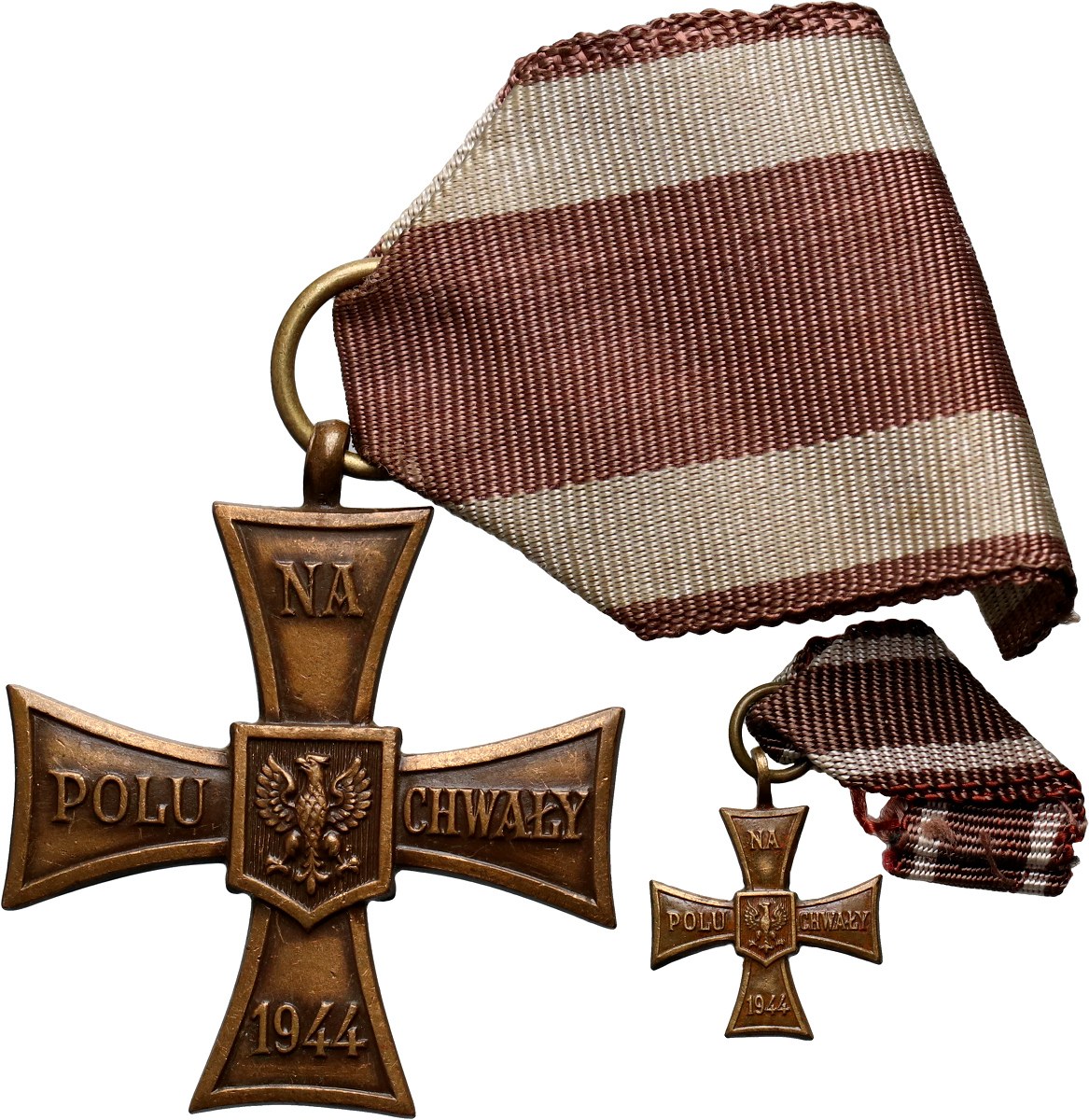 People's Republic of Poland, Cross of Valor 1944 with thumbnail ...