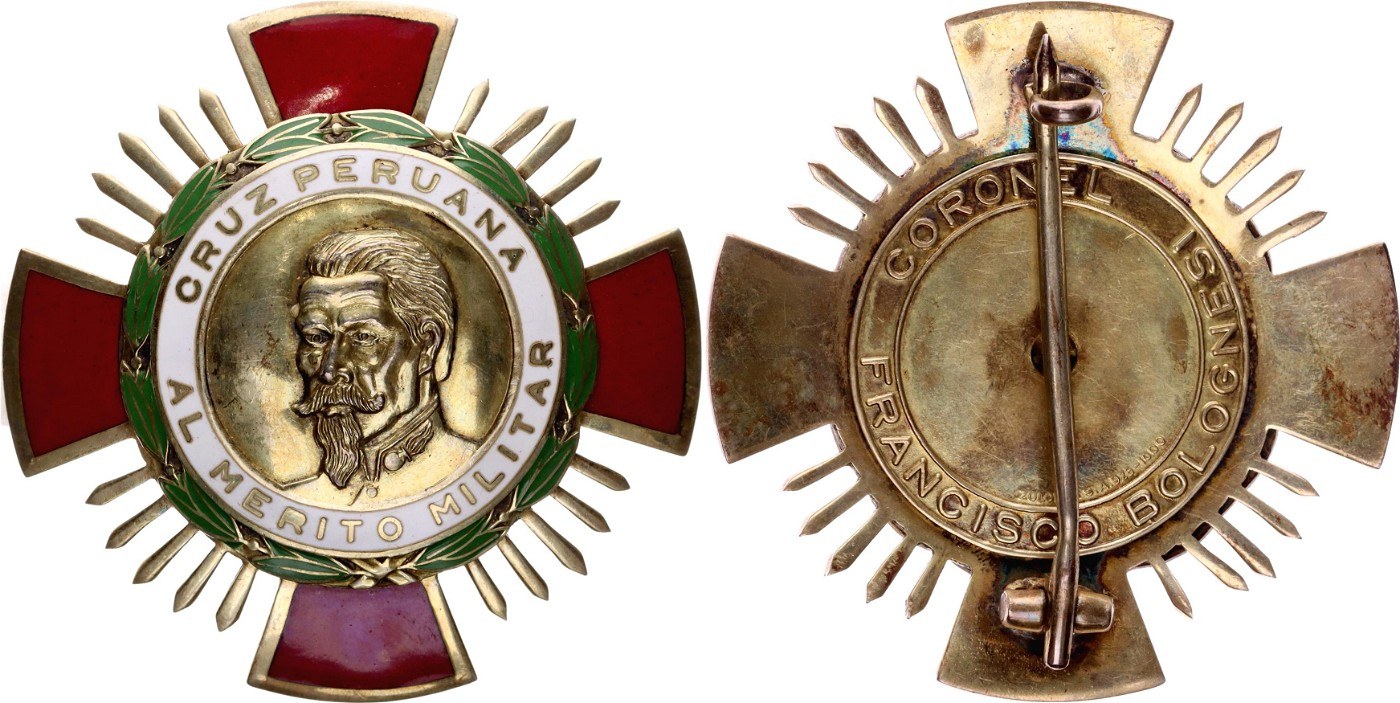 Peru Order Of The Peruvian Cross For Military Merit 1950 th Grand ...