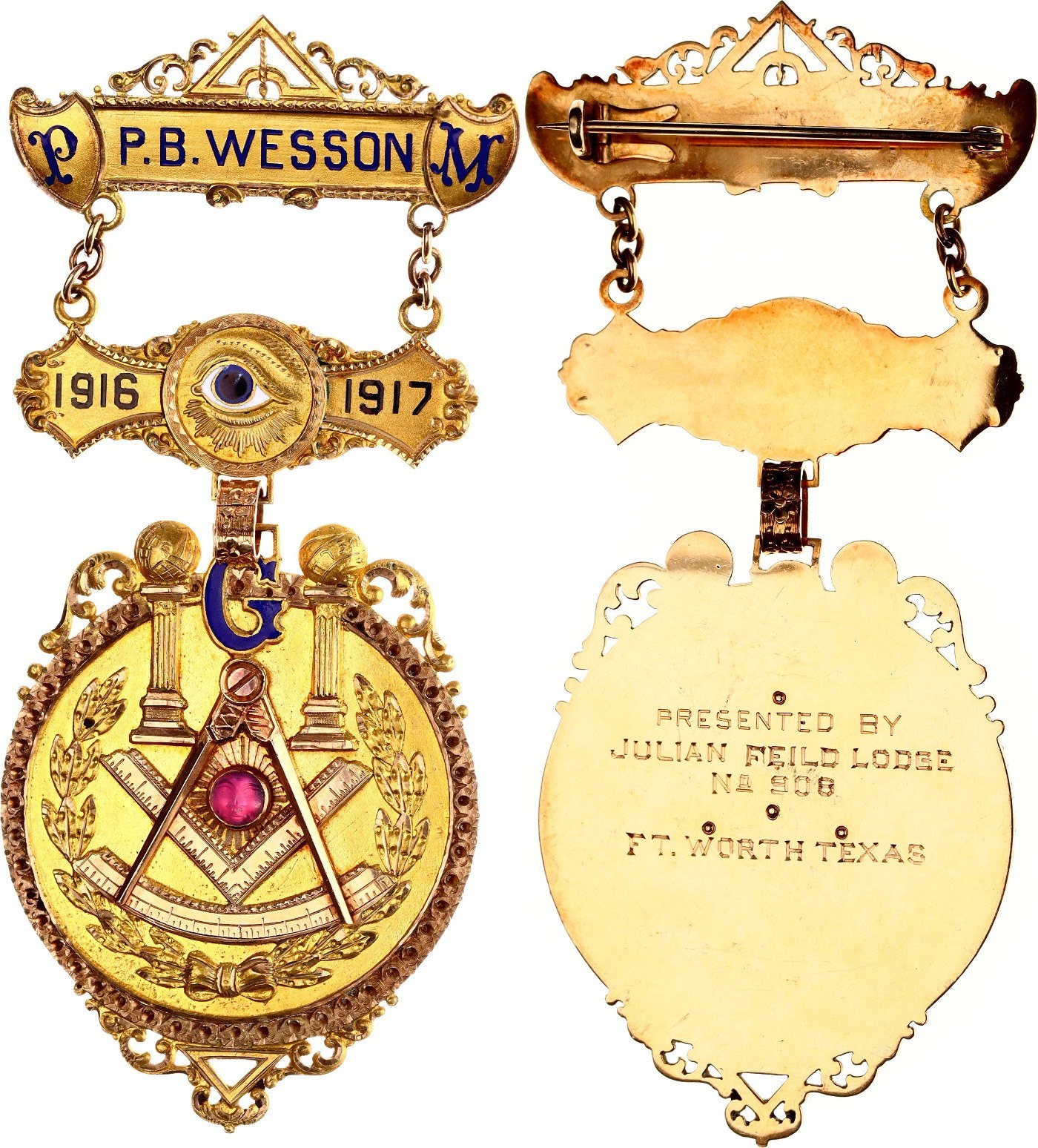 World Masonic Past Master Badge 1917 - Aukcja internetowa / Licytacja ...