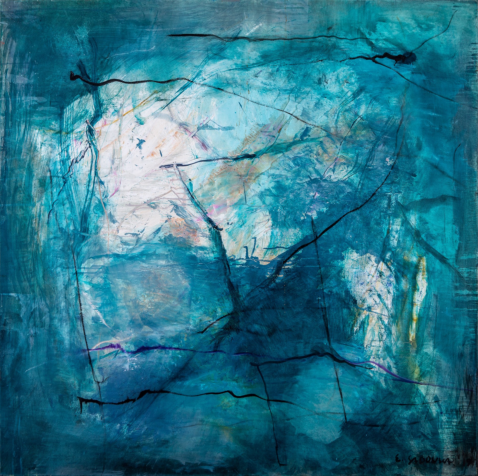 Ewa SADOWSKA (ur. 1953), Głębia; 2019 - Aukcja internetowa / Licytacja ...