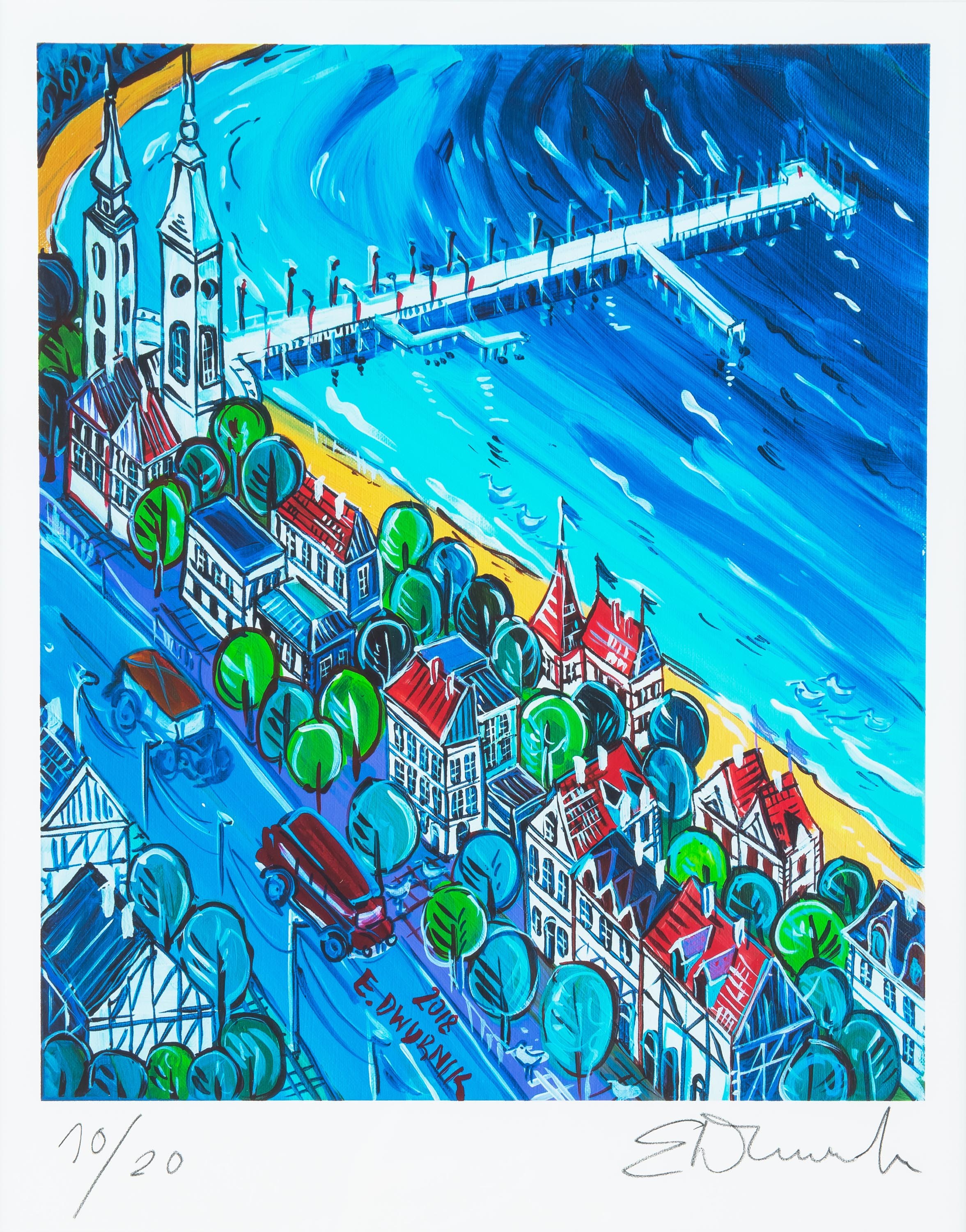 Edward Dwurnik (1943 Radzymin - 2018 Warszawa), Sopot, 2018 - Aukcja internetowa / Licytacja ...