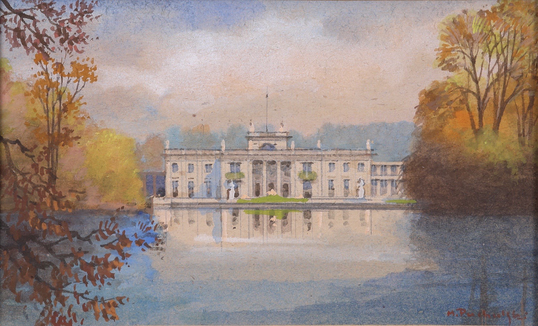 Marian Puchalski (1912-1970), Łazienki Królewskie w Warszawie. Palace ...