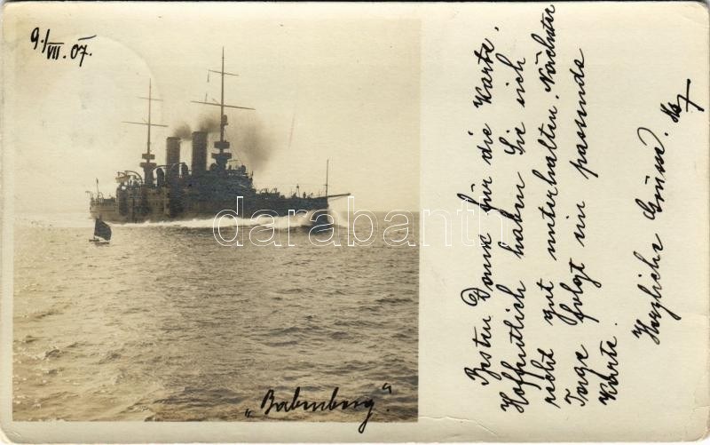 1907 SMS Babenberg az Osztrák-Magyar Haditengerészet Habsburg-osztályú ...