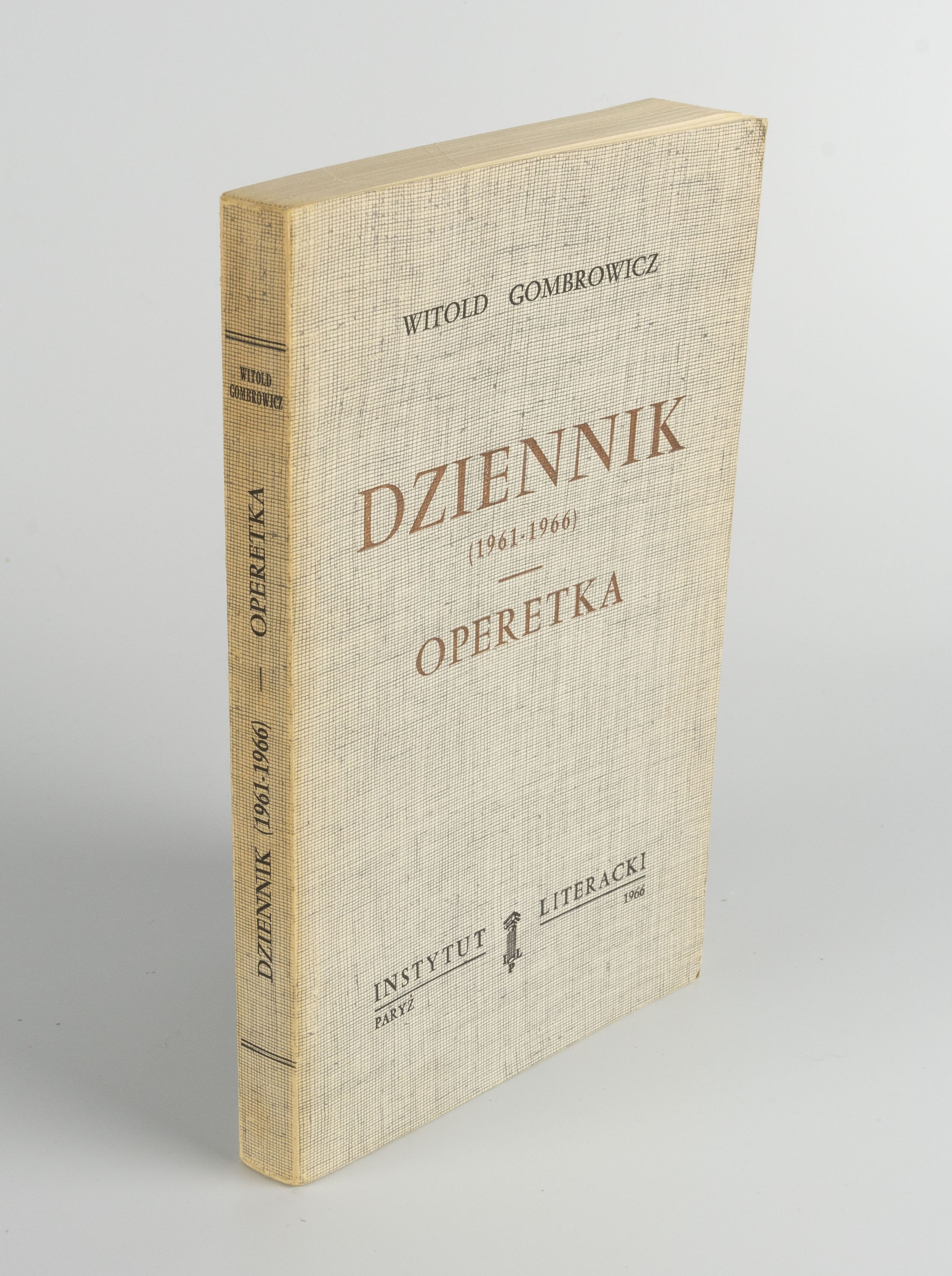 GOMBROWICZ Witold - Dziennik 1961-1966. Operetka [wydanie pierwsze ... GOMBROWICZ Witold - Dziennik 1961-1966. Operetka [wydanie pierwsze ...