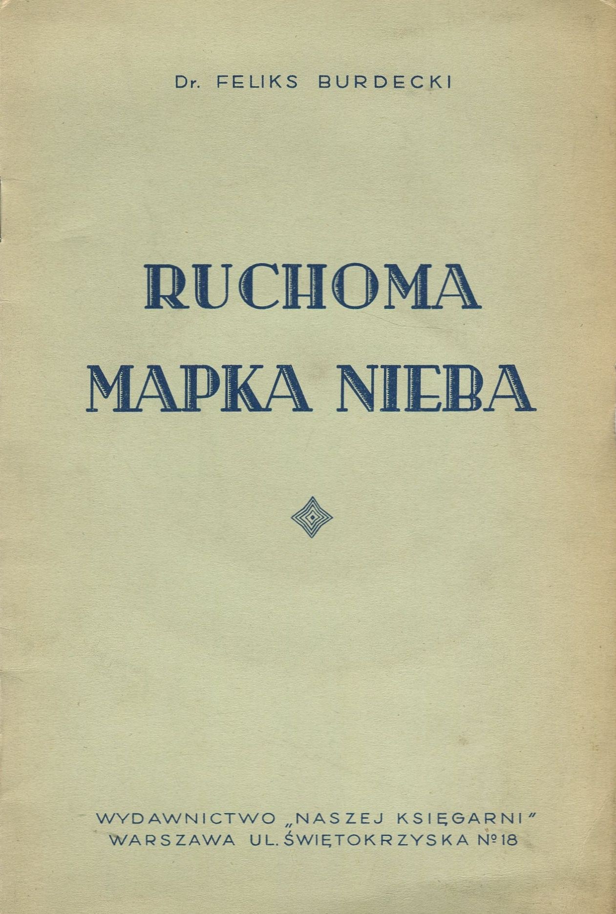 BURDECKI Feliks - Ruchoma mapka nieba [1935] - Aukcja internetowa ...