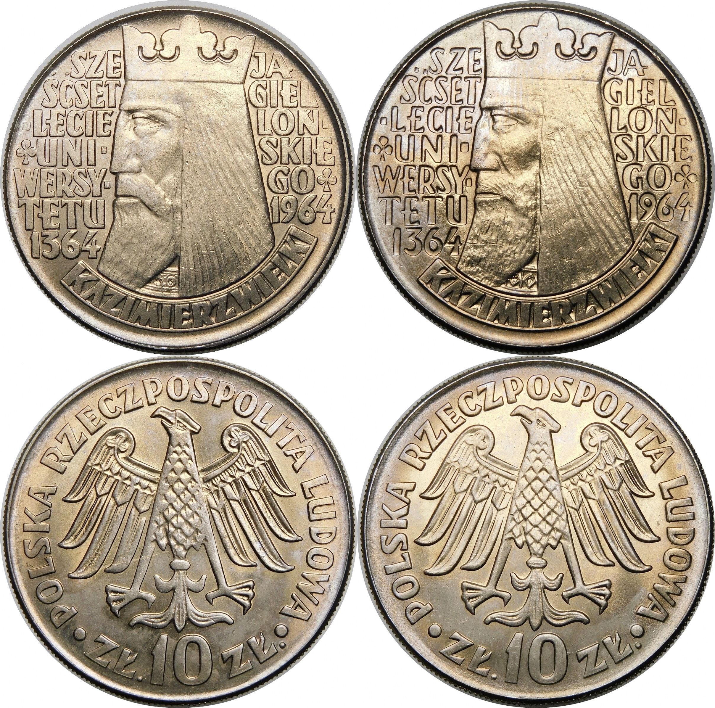 10 złotych Kazimierz Wielki 1964 - etui 600-lecie UJ - Aukcja ...