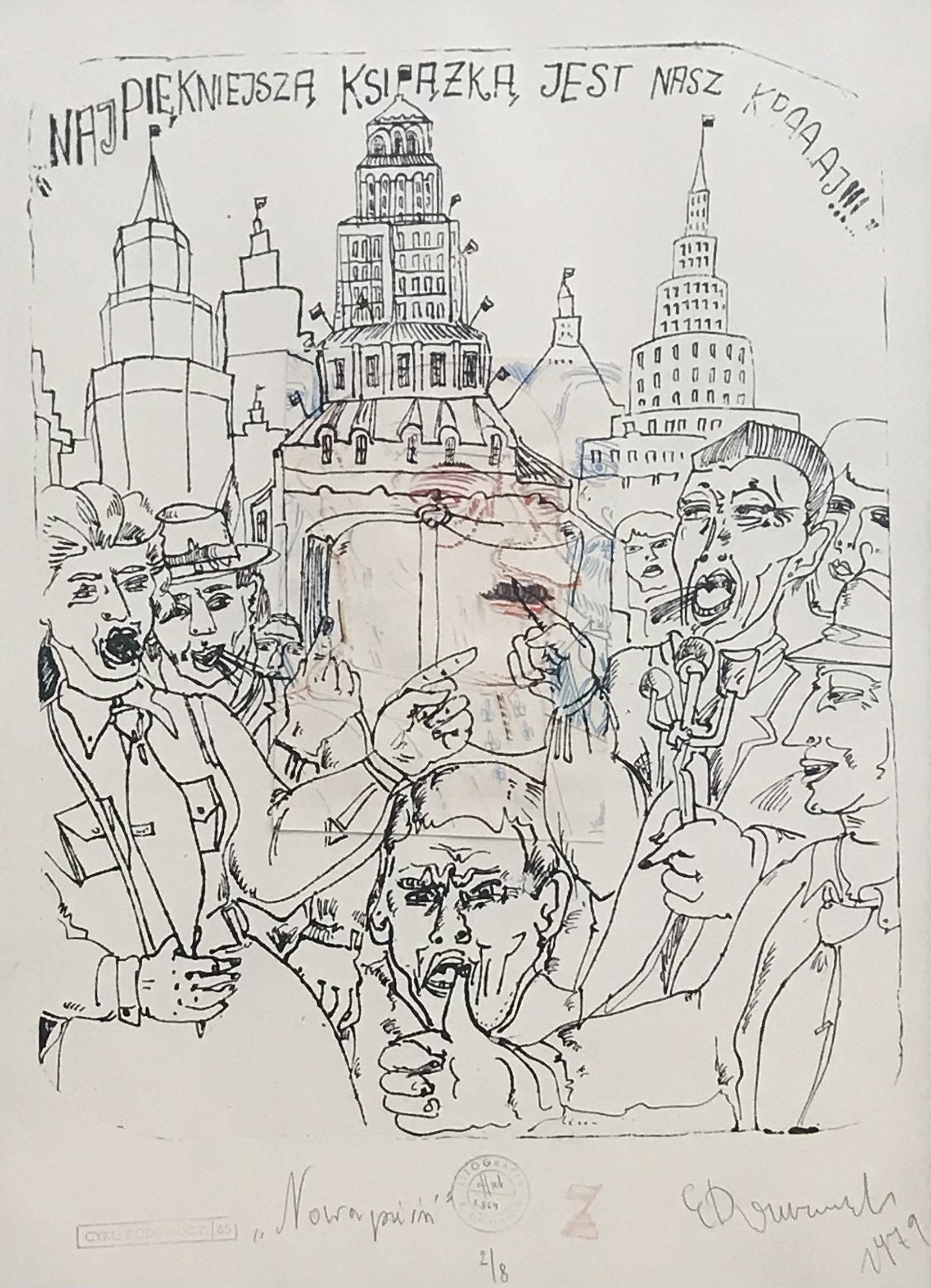 EDWARD DWURNIK, (1943 Radzymin-2018 Warszawa), Najpiękniejszą książką jest nasz kraaaj ...