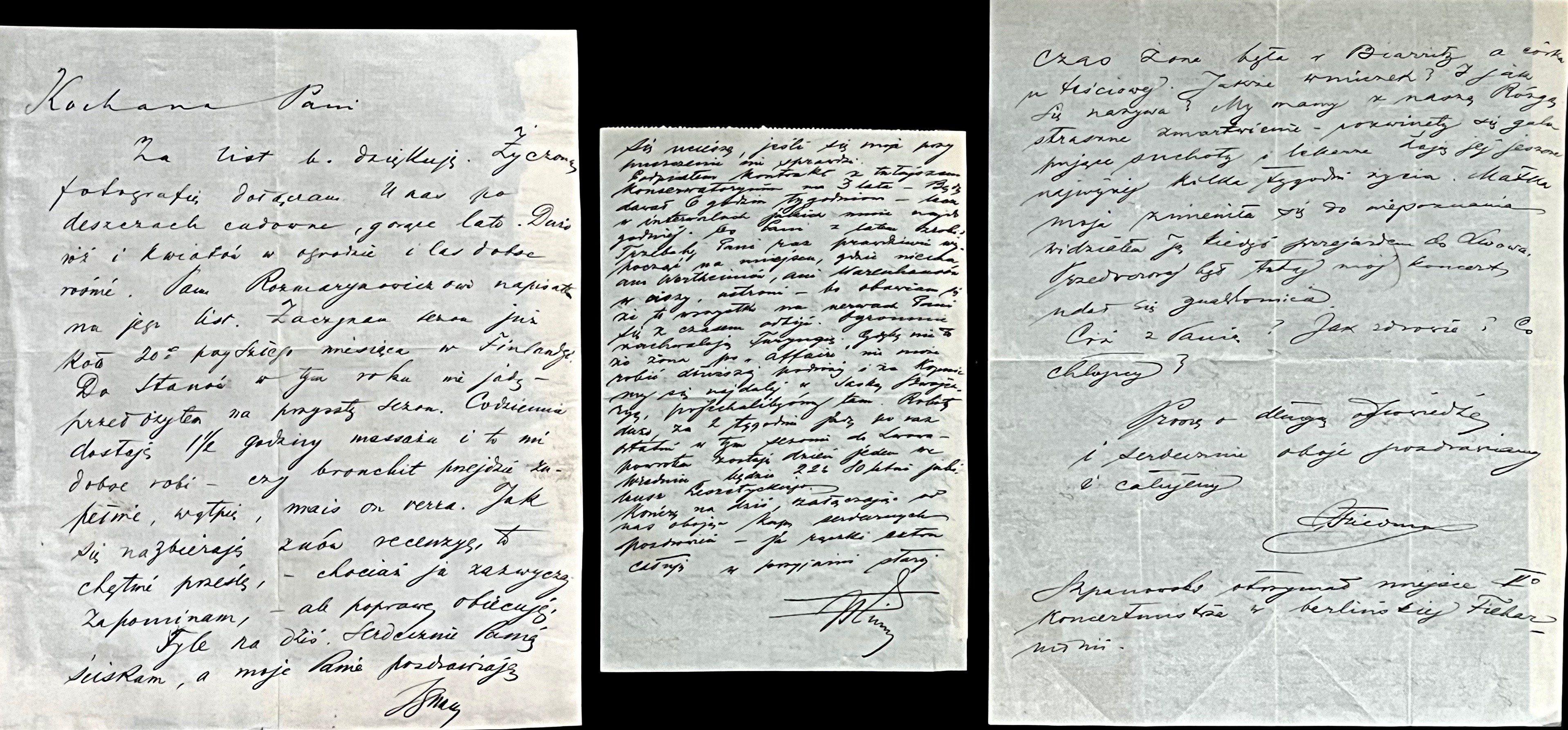 Ignacy Friedman - 3 listy - Aukcja internetowa / Licytacja online ...