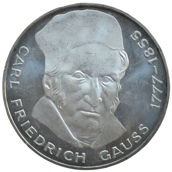 Spolková republika Německo, 5 Marka 1977 J - Gauss - Aukcja internetowa ...