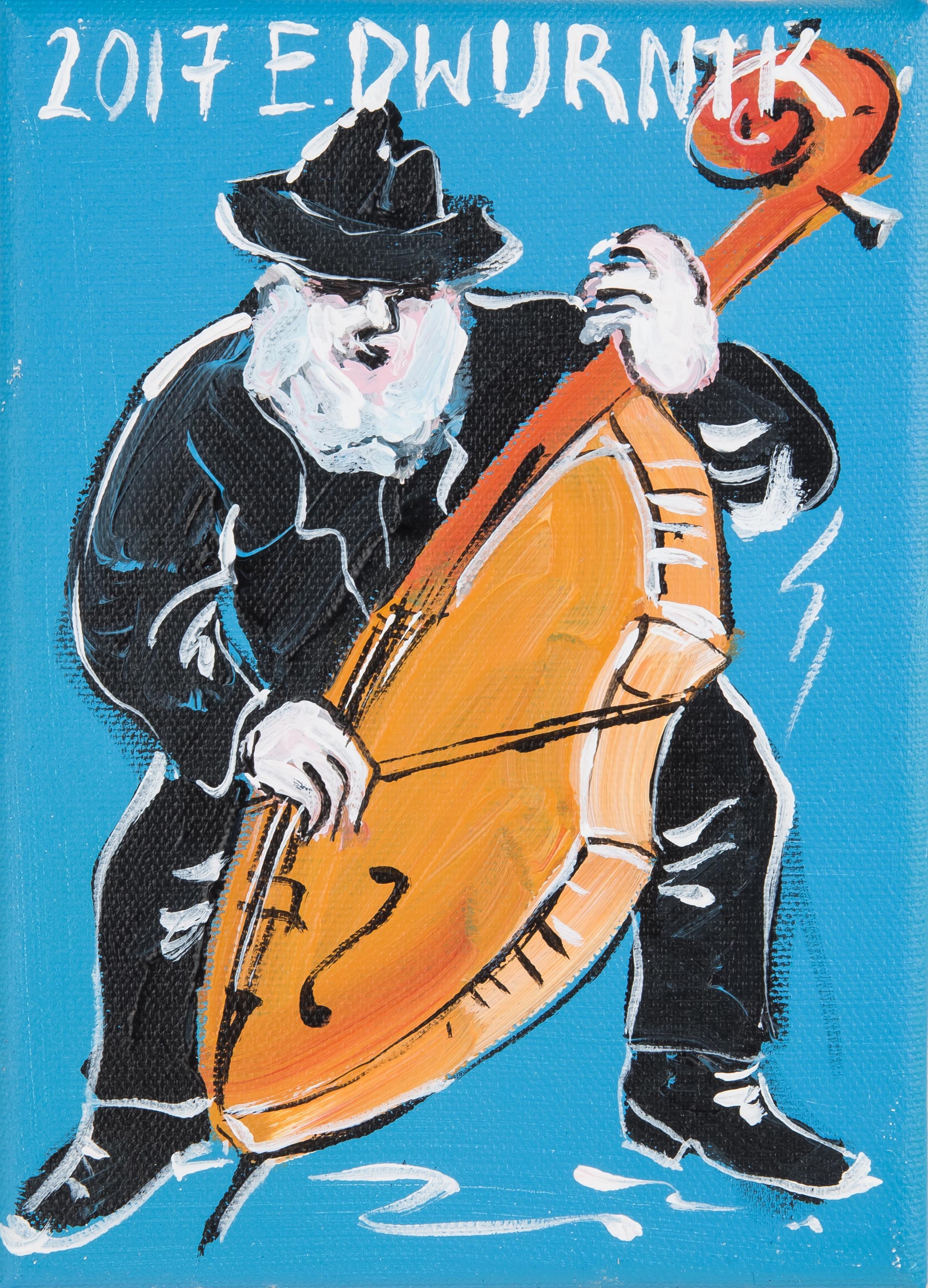 Edward Dwurnik (1943 Radzymin - 2018 Warszawa), Kontrabasista, 2017 - Aukcja internetowa ...