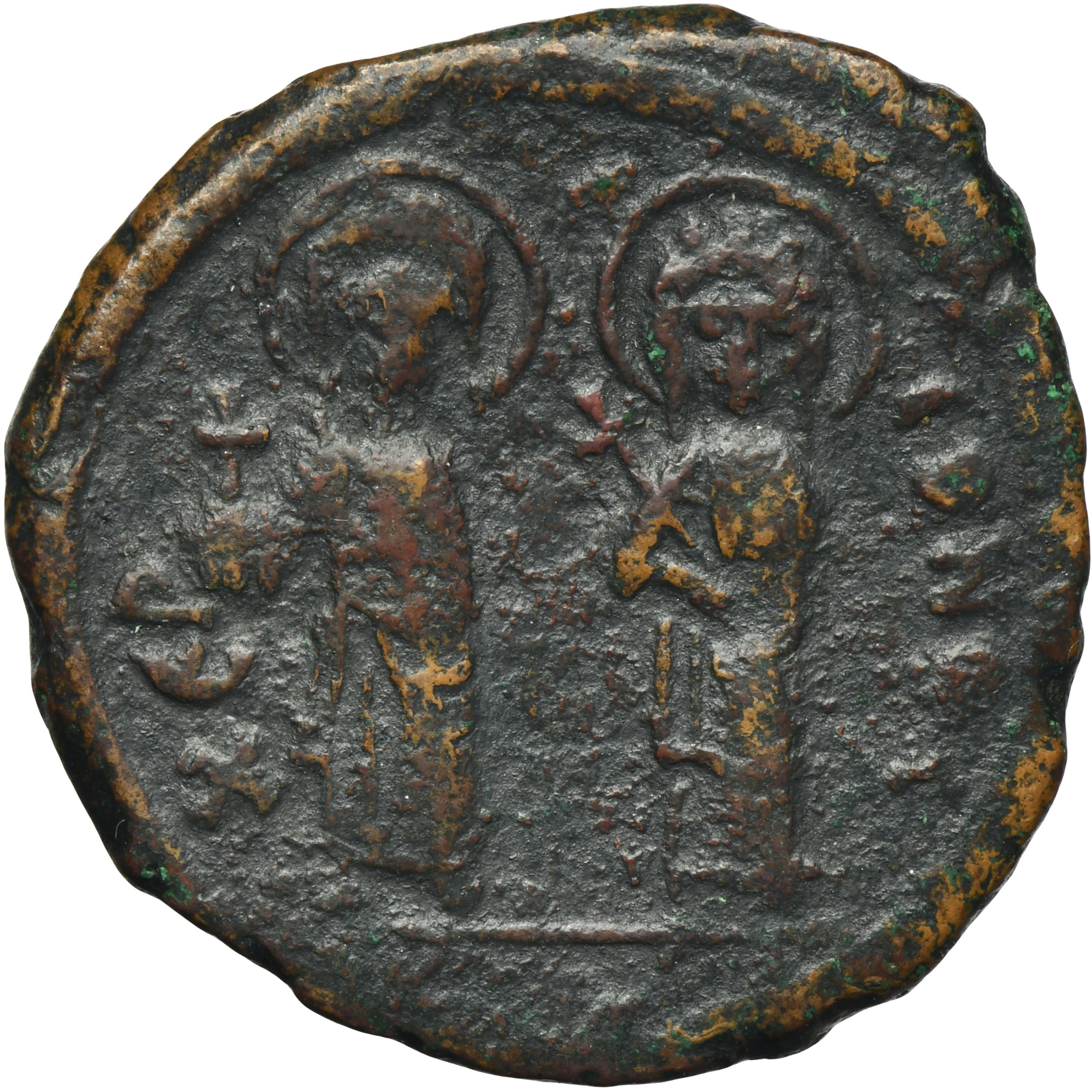 Byzantine Empire, Maurice Tiberius, 8 Pentanummia / Follis - Online ...