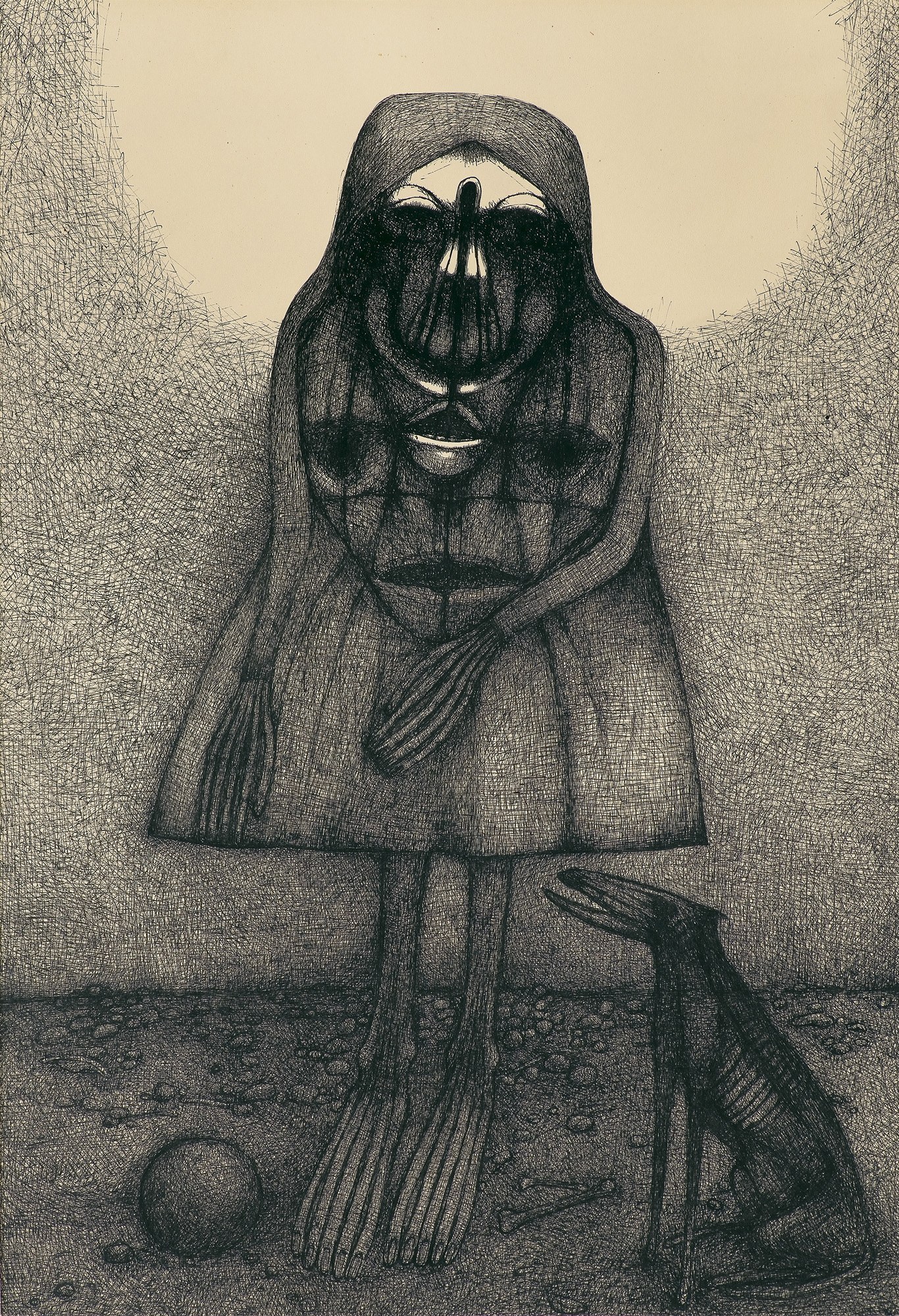 Zdzislaw Beksinski, WITHOUT TITLE, 1965 - Online auction / Online ...