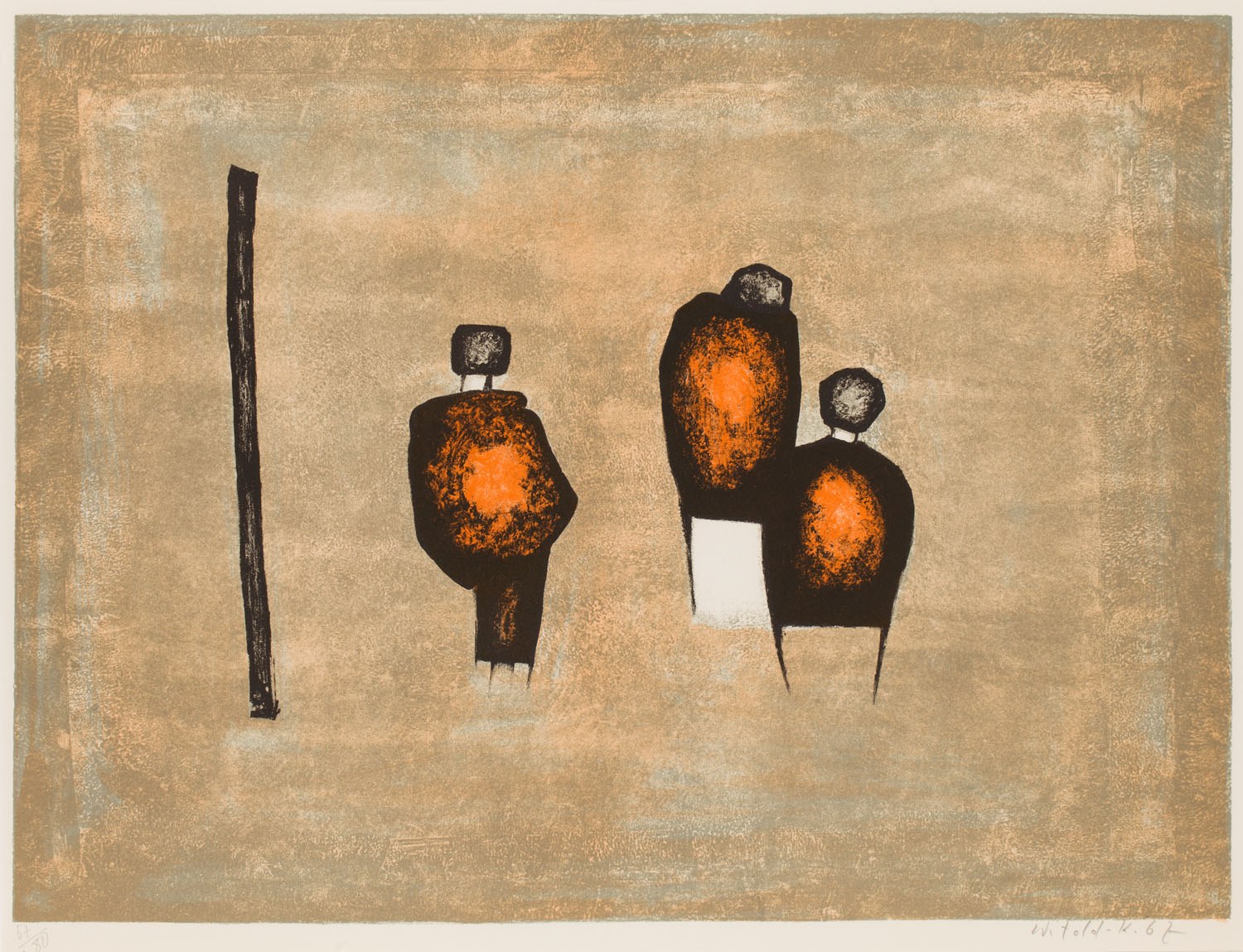Witold Kaczanowski \ Witold-K (ur. 1932, Warszawa), Kompozycja , 1967 ...