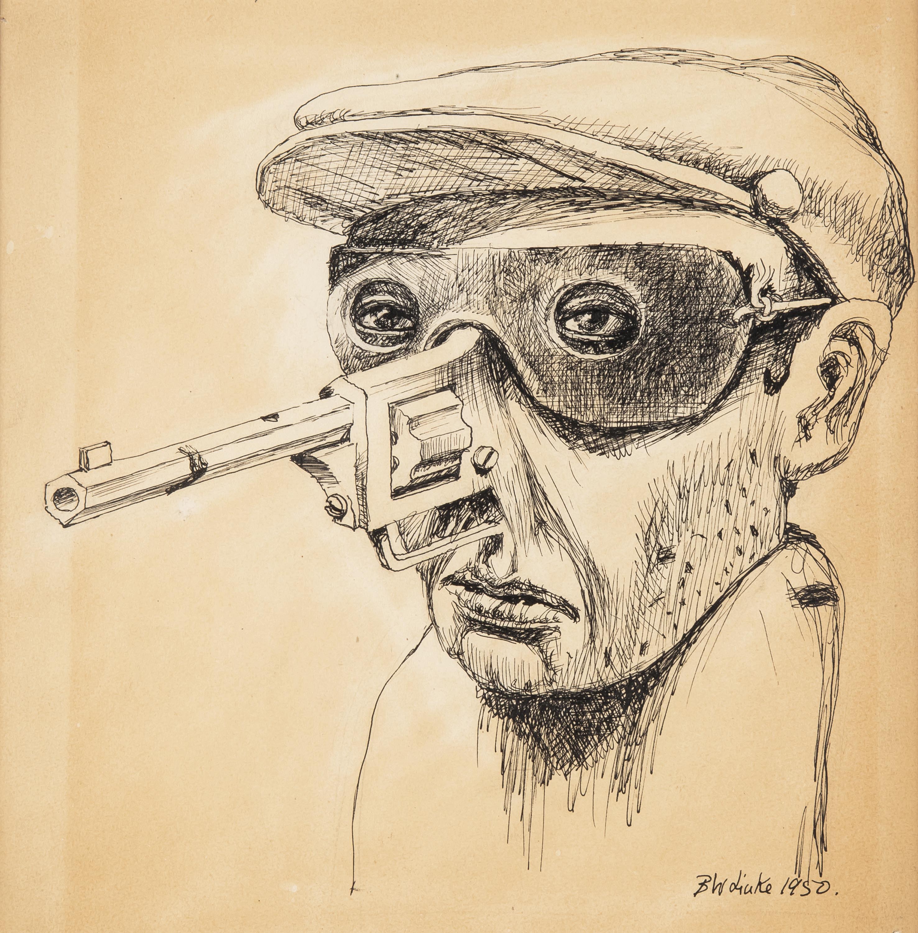 Bronisław Wojciech Linke (1906-1962), Rysunek satyryczny, 1950 r ...