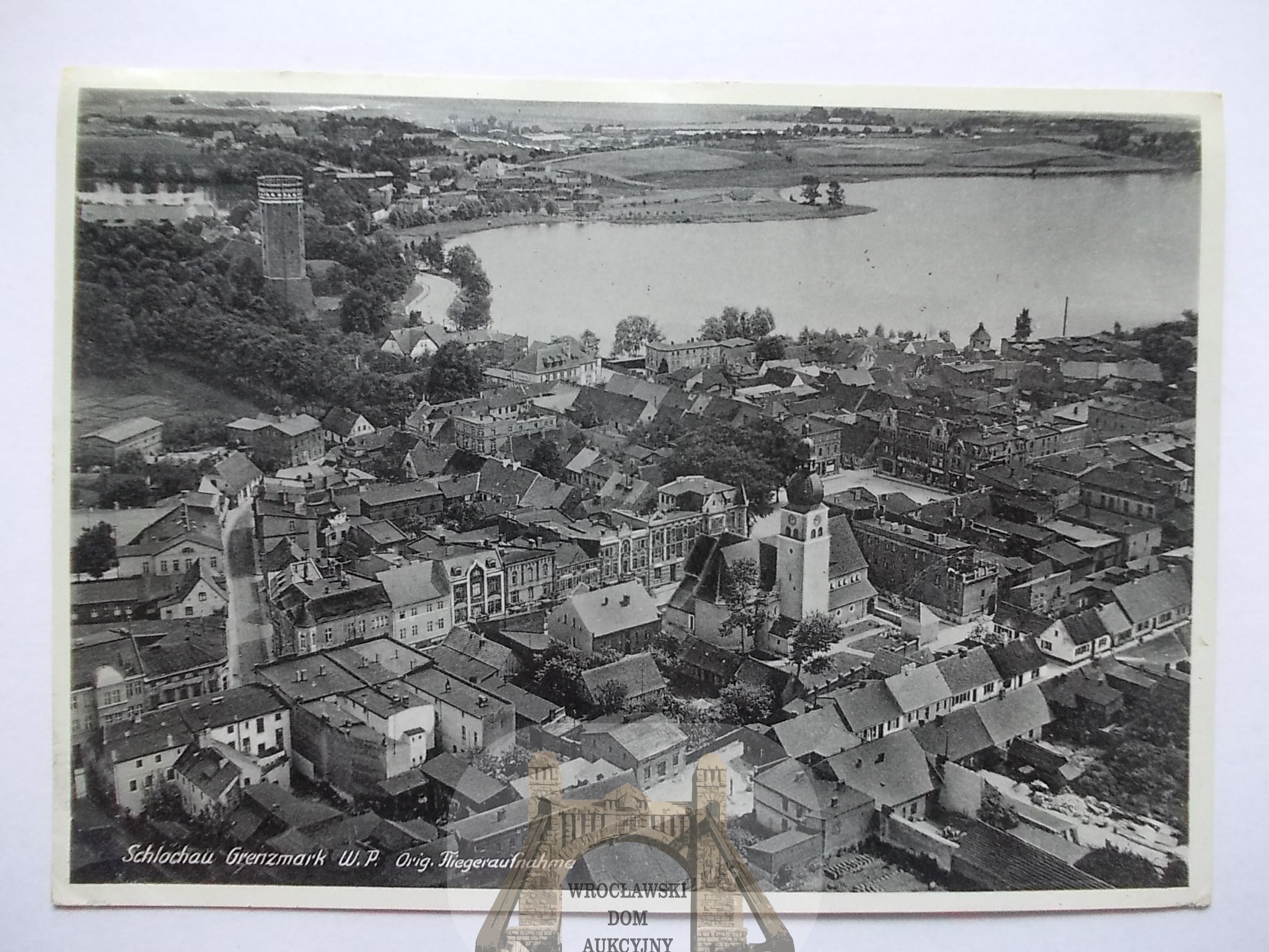 Człuchów Schlochau, panorama lotnicza, 1939 - Aukcja internetowa ...