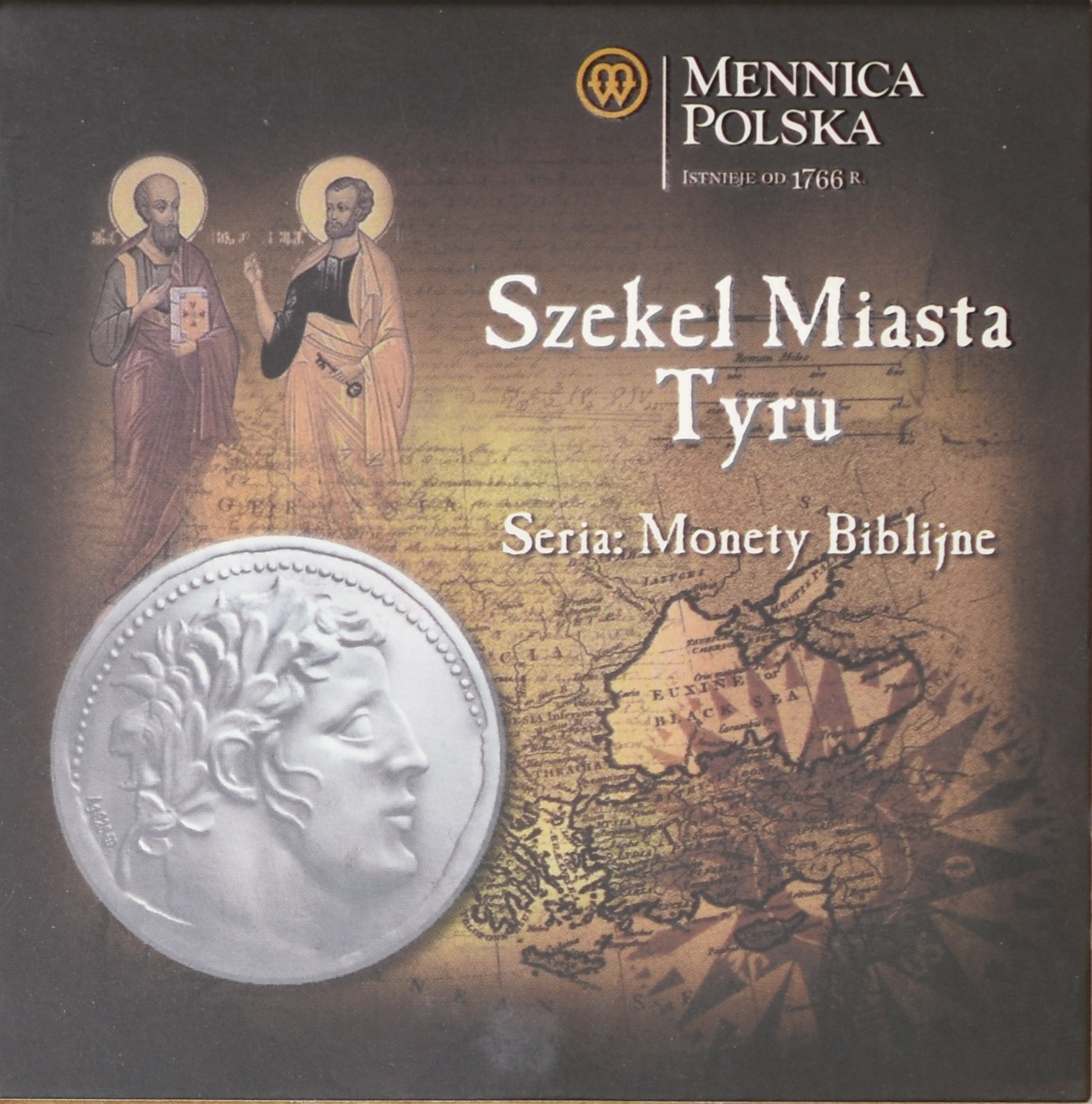 III RP, Replika szekla miasta Tyru - srebro - Aukcja internetowa ...