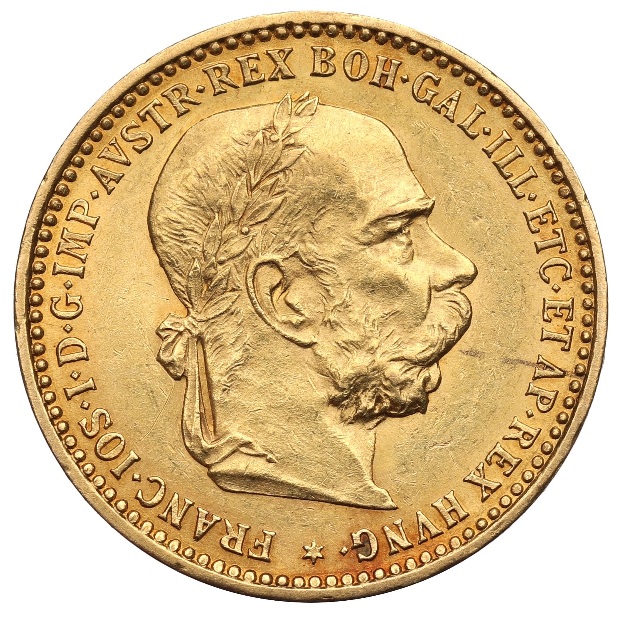 Austria, Franciszek Józef I, 10 koron 1896 - Aukcja internetowa ...