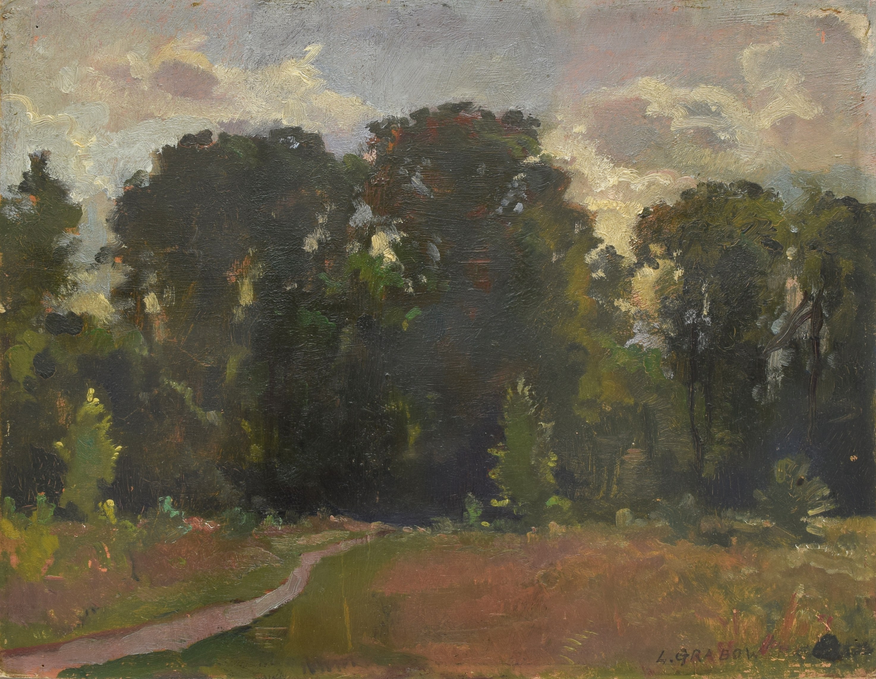 Ludwik GRABOWSKI (1884-1982), Pejzaż - Aukcja internetowa / Licytacja ...