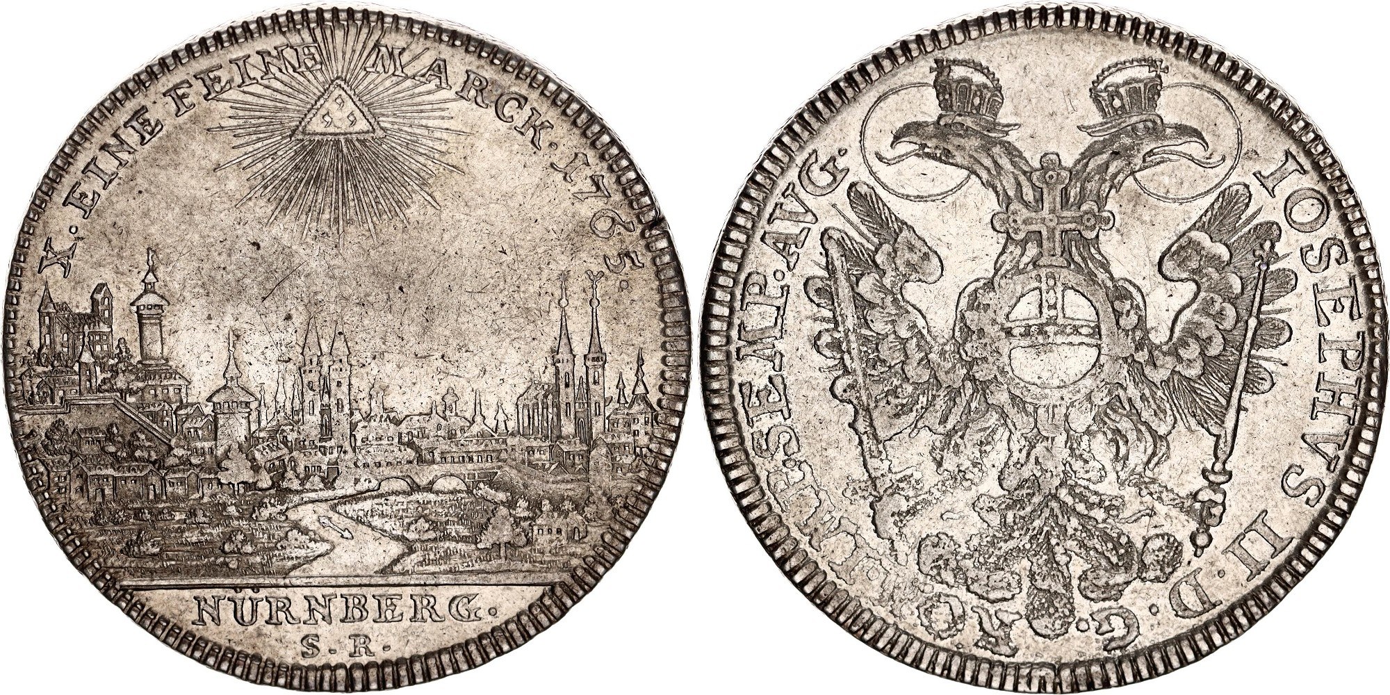 German States Nurnberg 1 Taler 1765 SR - Aukcja internetowa / Licytacja ...