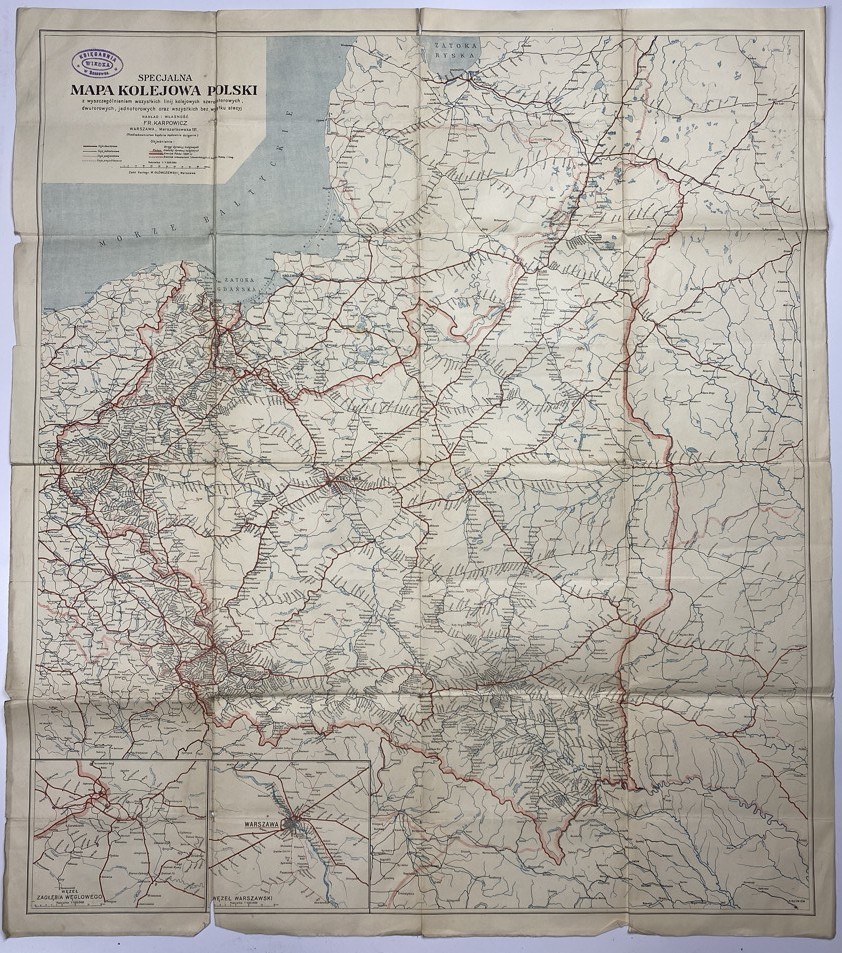 Special Railway Map of Poland, edition by Fr. Karpowicz - Online ...