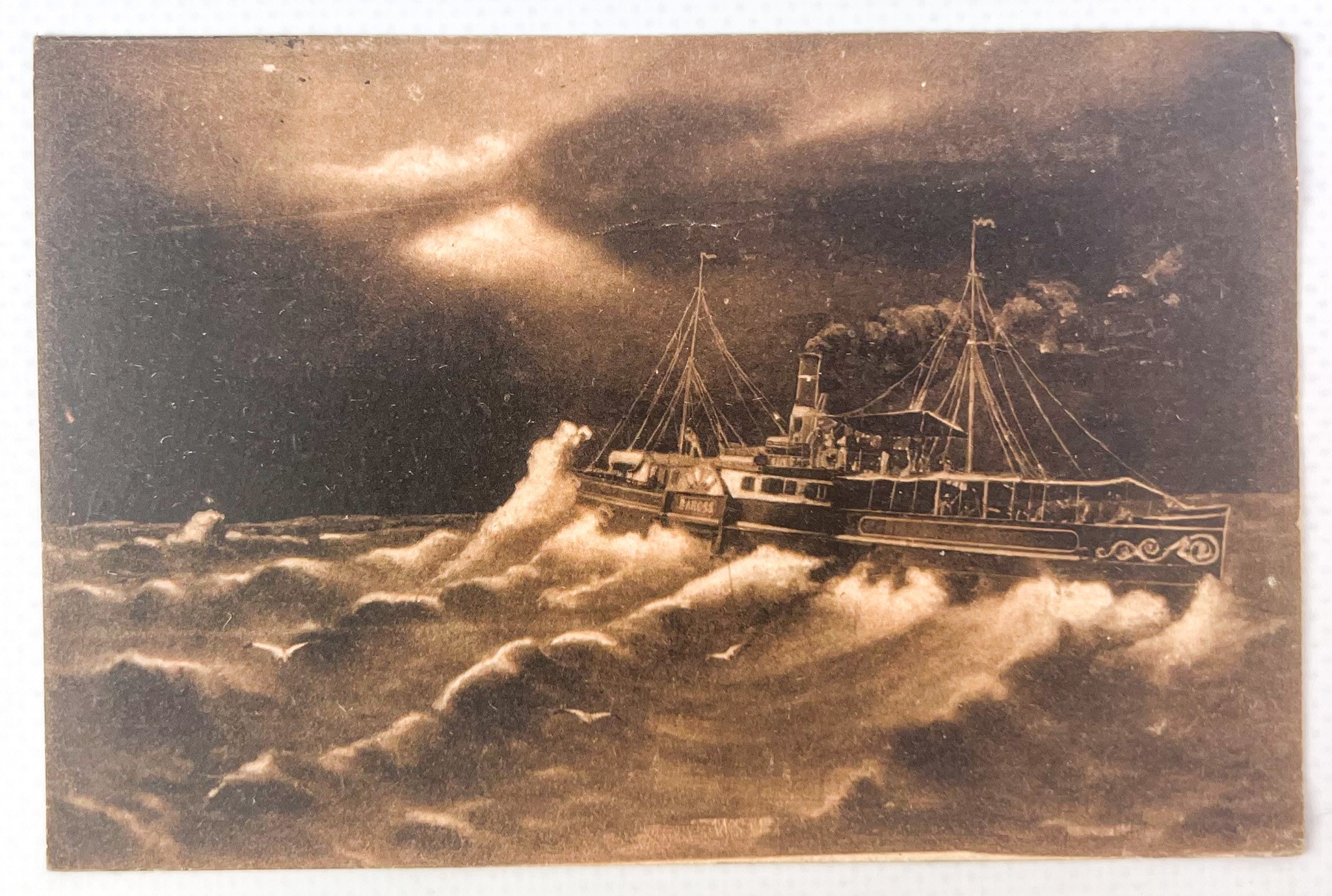 POCZTÓWKA - Statek na Morzu - Aukcja internetowa / Licytacja online ...