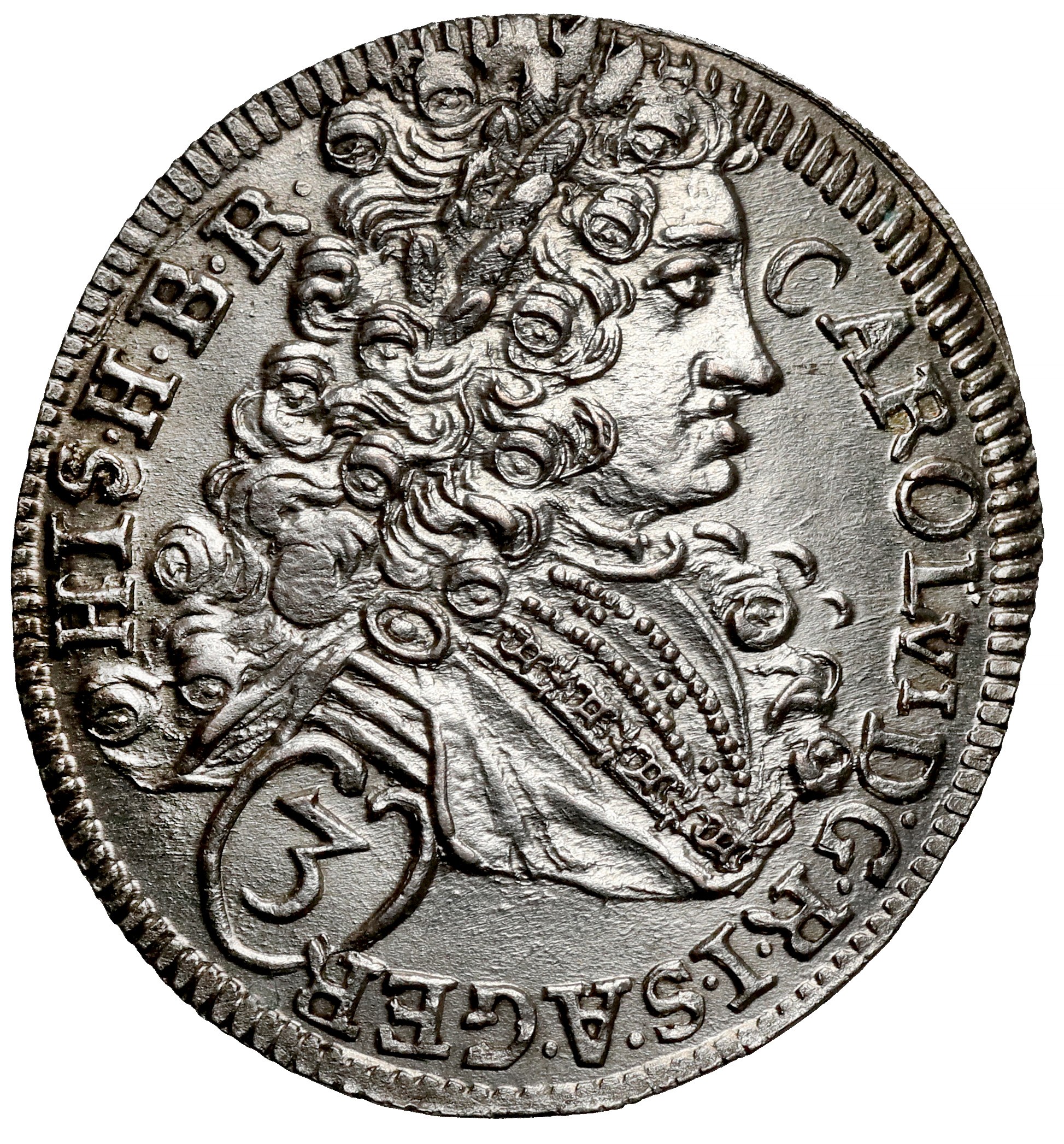Czechy, Karol VI, 3 krajcary 1717, Praga - Aukcja internetowa ...