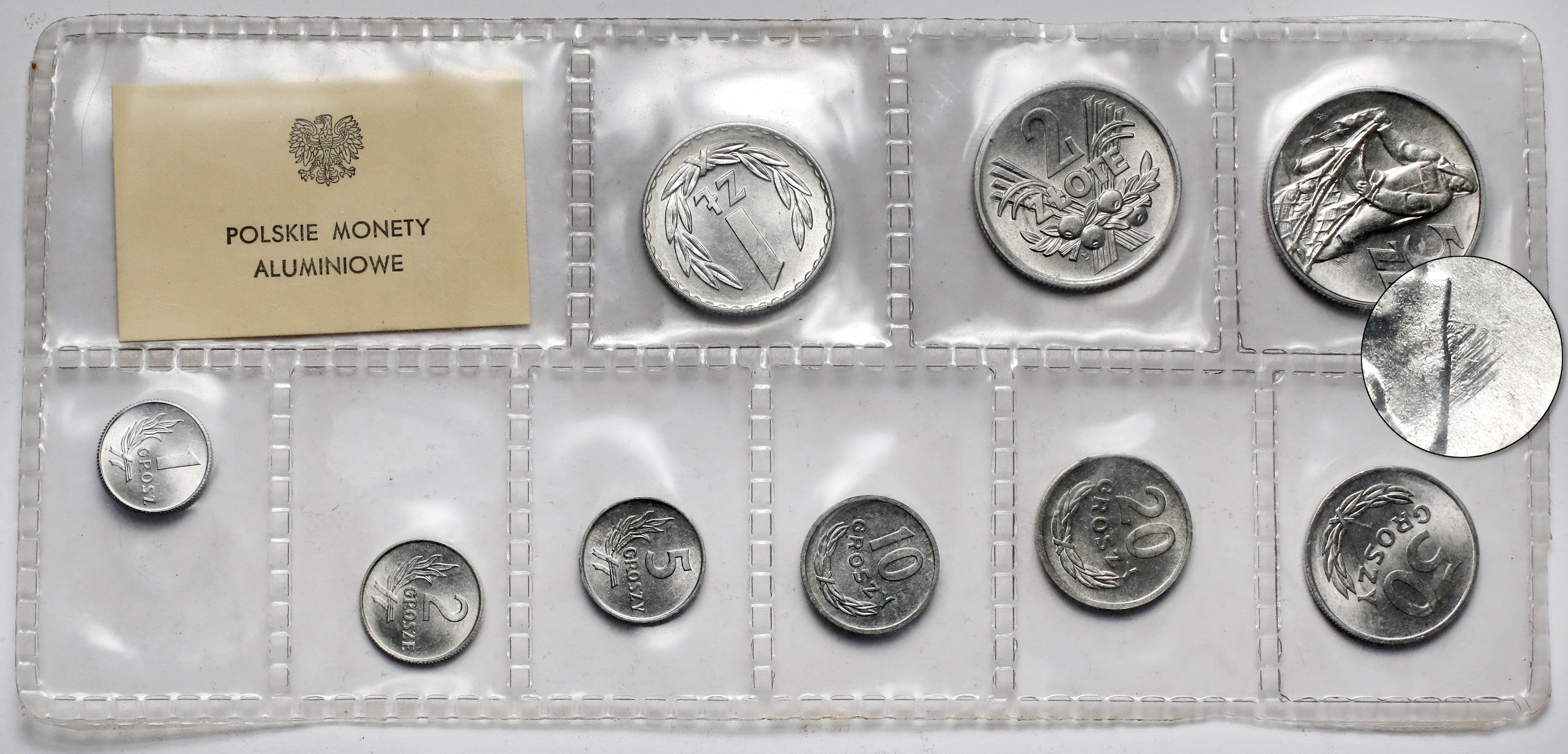 Polskie monety aluminiowe - zgrzewka - w tym Rybak z TRAWKĄ - Aukcja ...