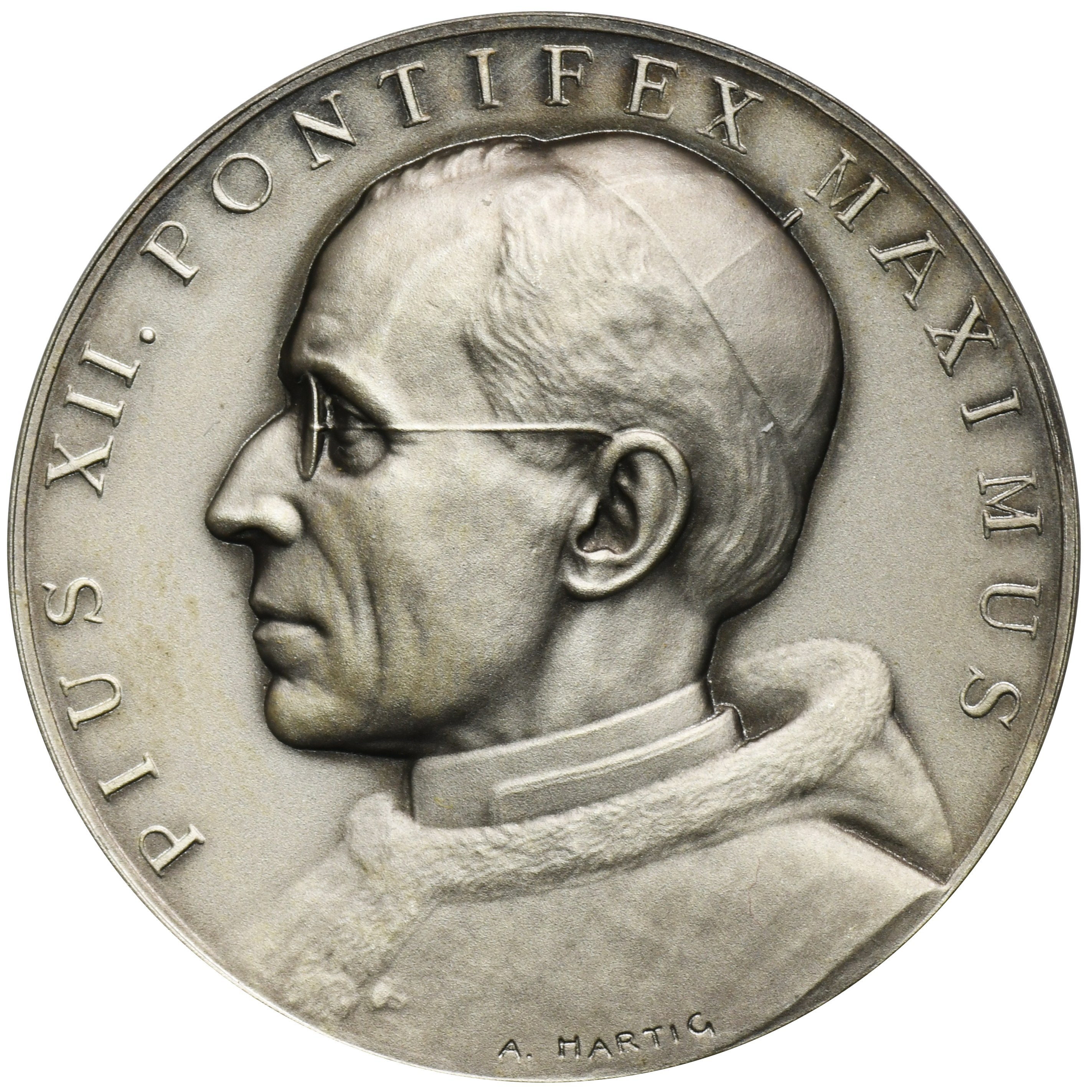 Państwo Kościelne, Watykan, Pius XII, Medal 1956 - Opus Iustitiae Pax ...